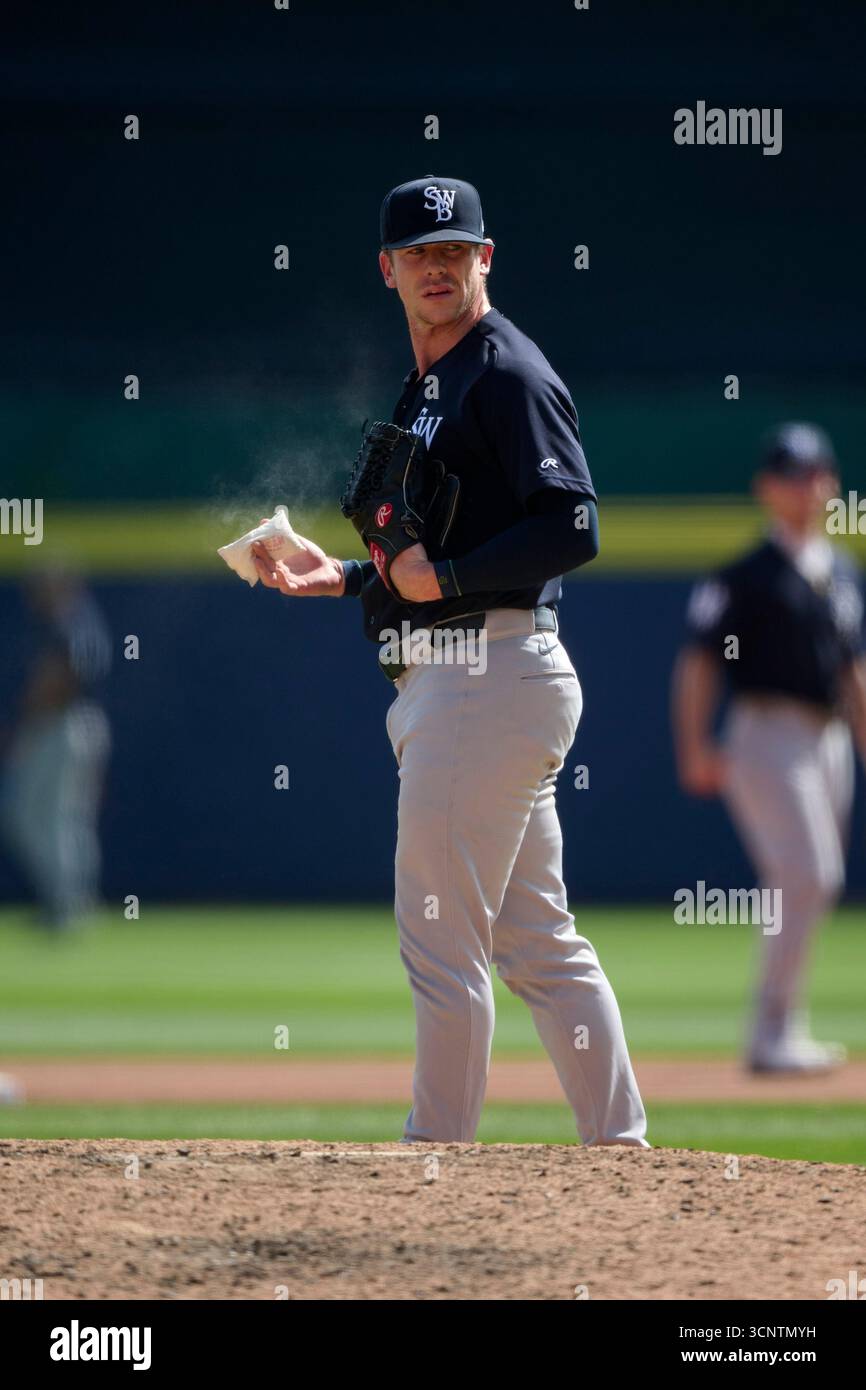 Scranton/Wilkes-Barre RailRiders pitcher Ian Hamilton (71) during an ...