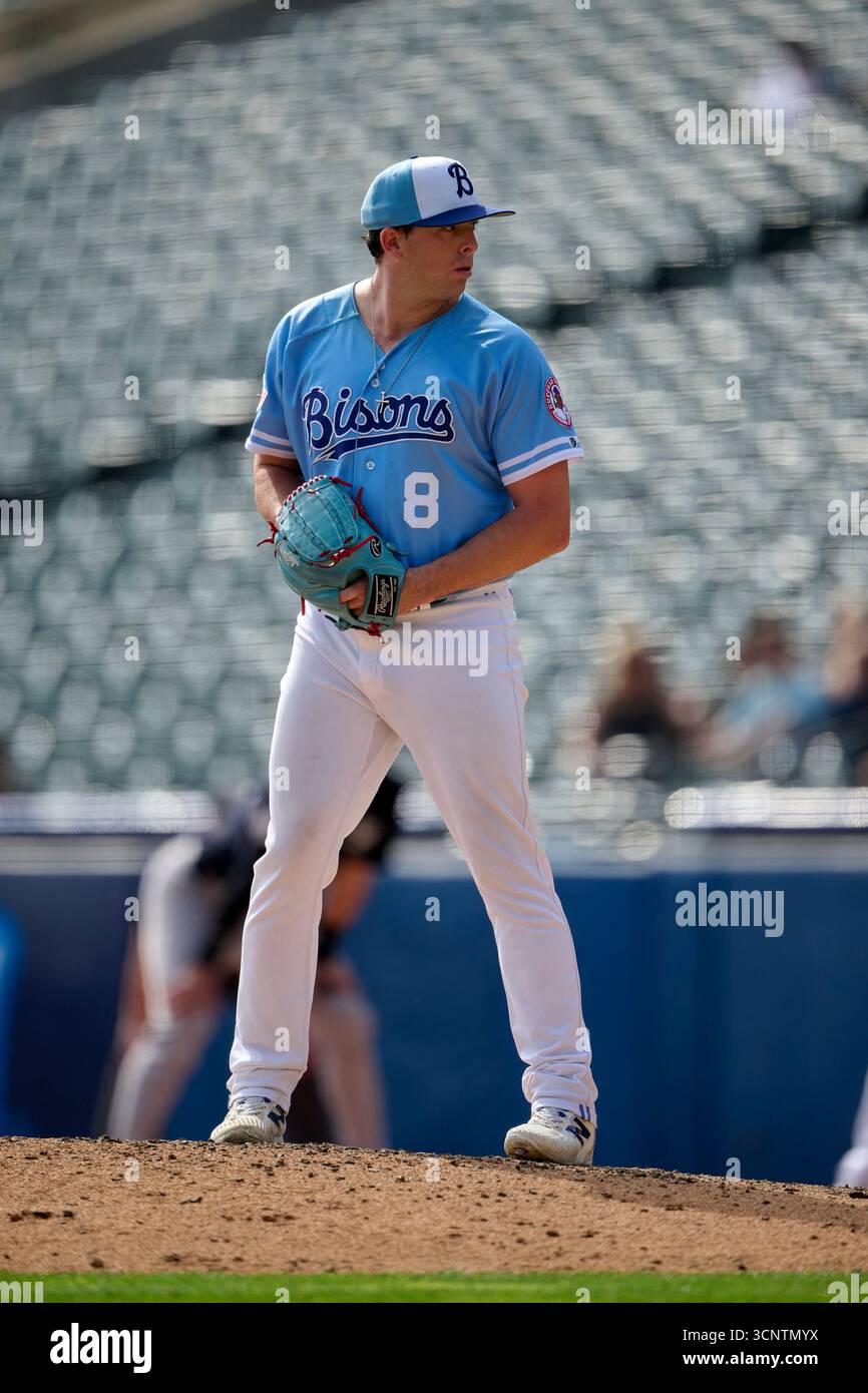 Buffalo Bisons pitcher Andrew Bash (8) during an MiLB International ...
