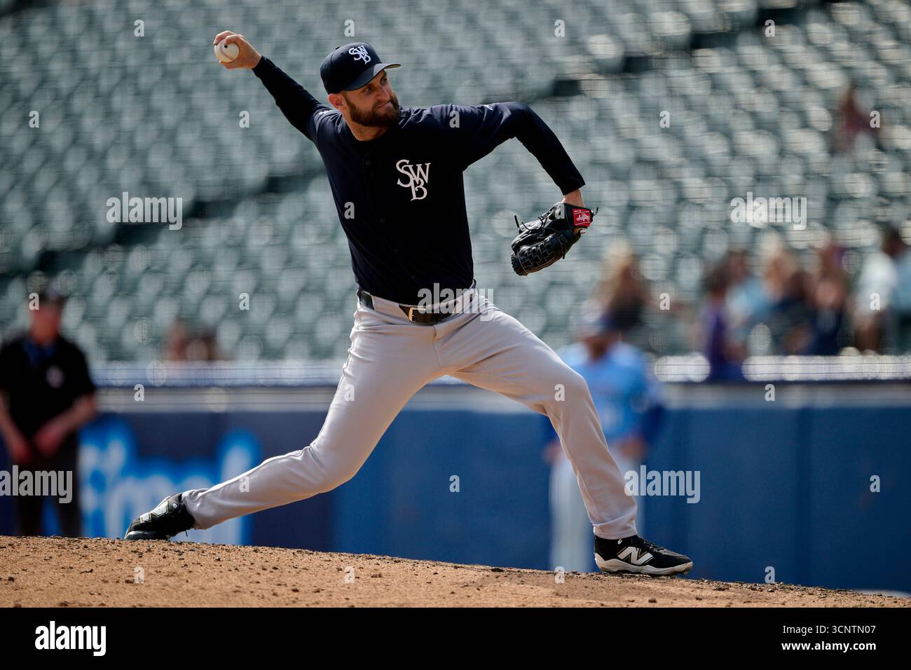 Scranton/Wilkes-Barre RailRiders pitcher Jake Bird (59) during an MiLB ...