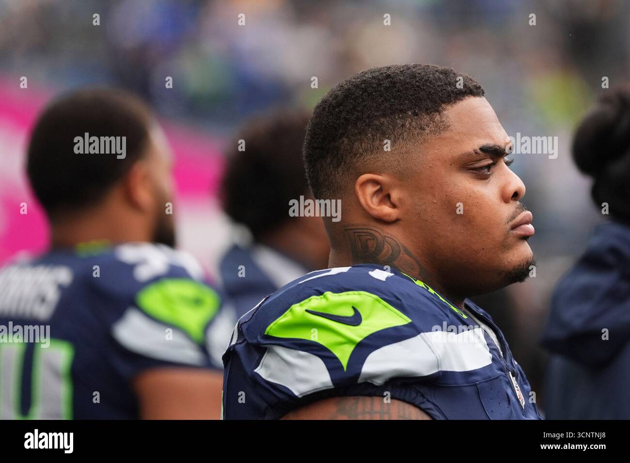 Seattle Seahawks defensive tackle Byron Murphy II stands on the ...