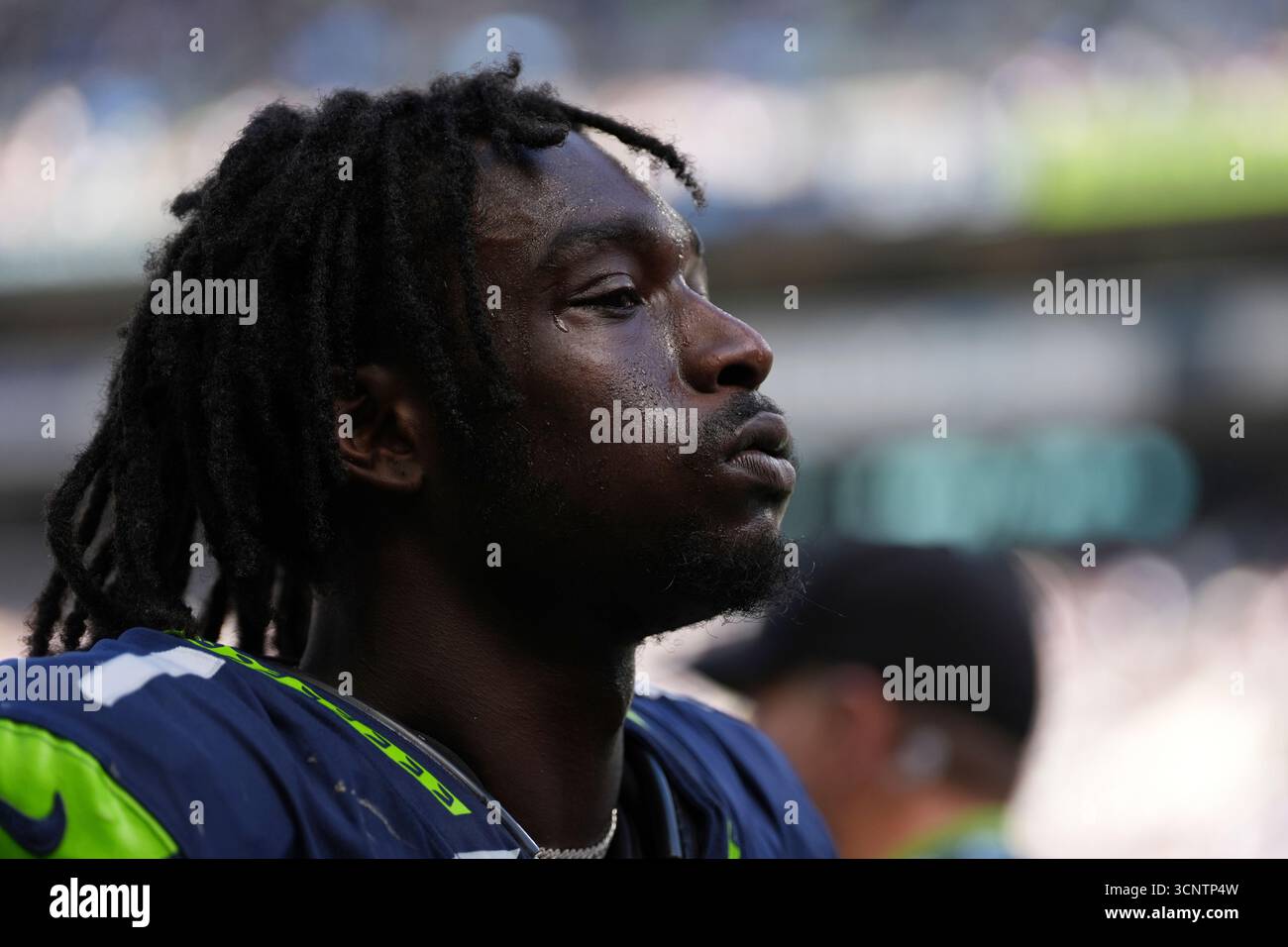Seattle Seahawks cornerback Derion Kendrick walks off the field during ...