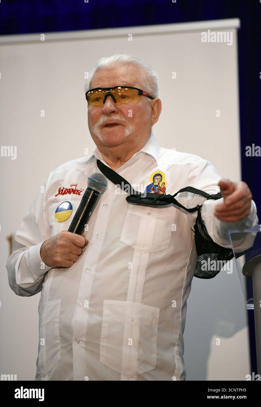 Lech Walesa at a public appearance for An Evening with Former Polish ...