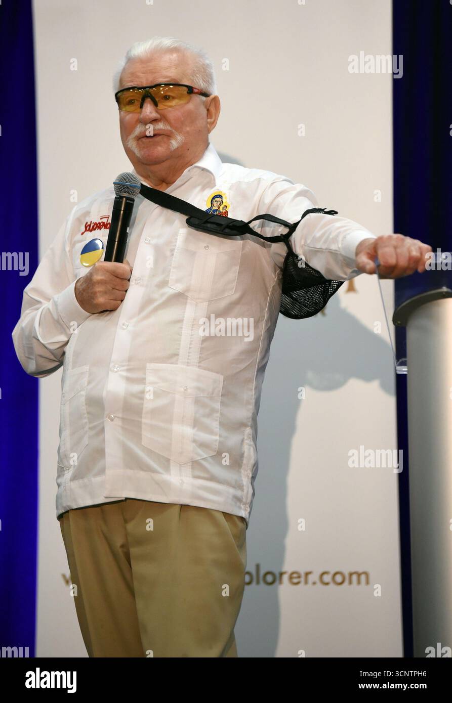 Lech Walesa at a public appearance for An Evening with Former Polish ...