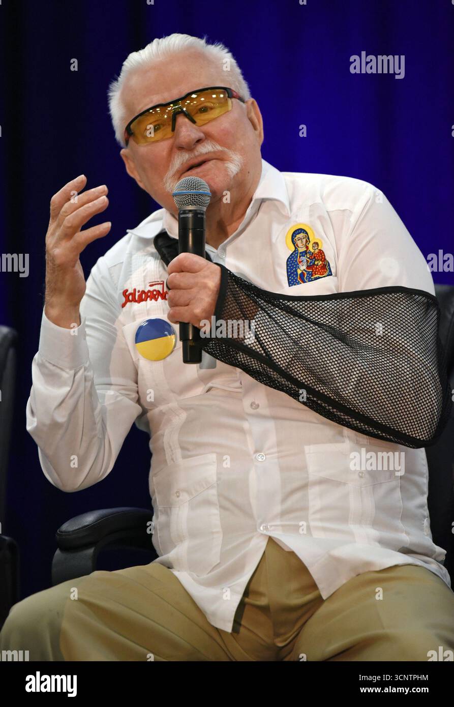 Lech Walesa at a public appearance for An Evening with Former Polish ...