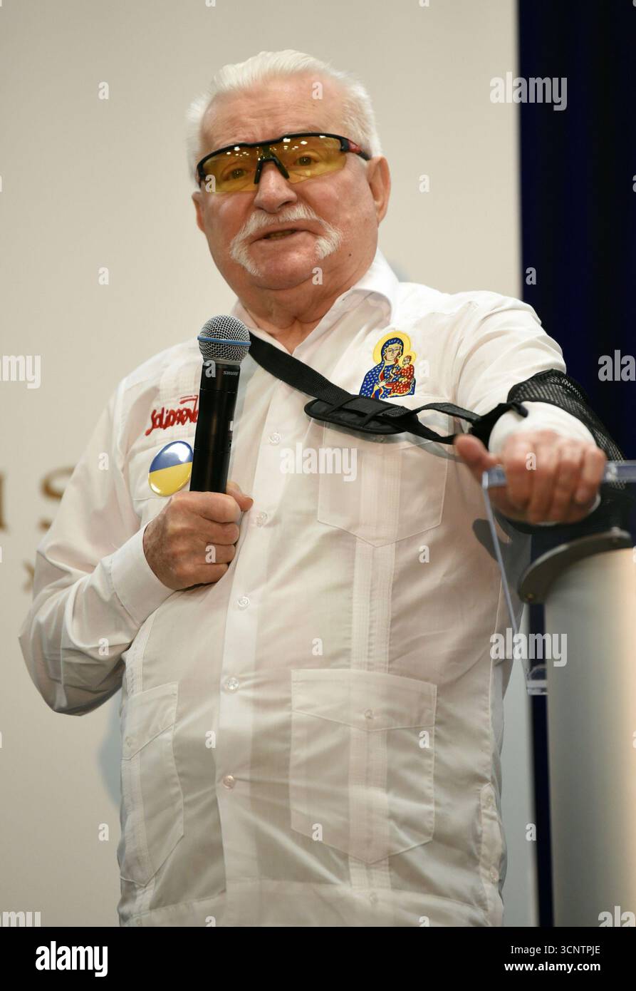 Lech Walesa at a public appearance for An Evening with Former Polish ...