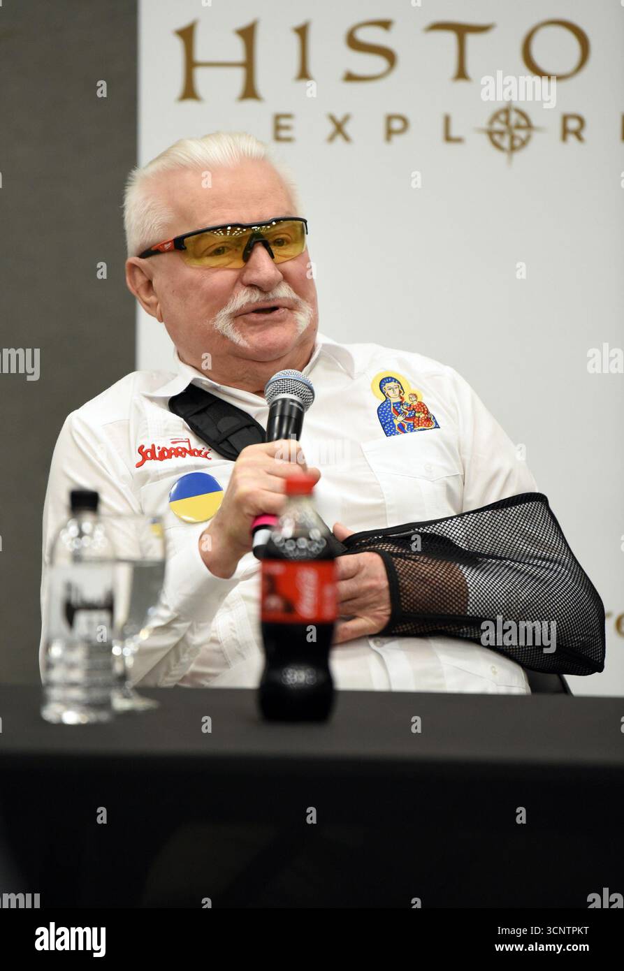 Lech Walesa at a public appearance for An Evening with Former Polish ...