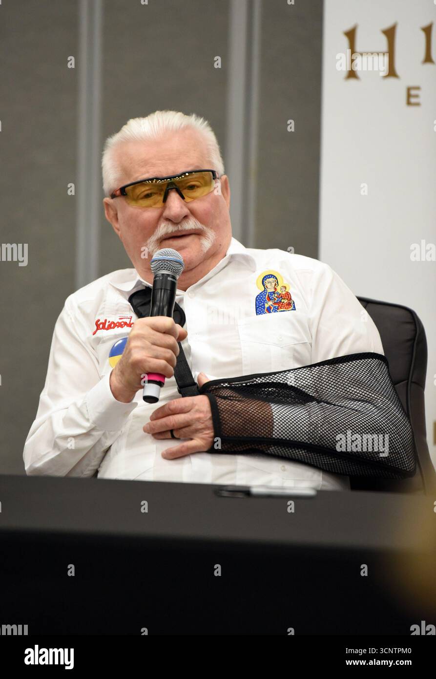 Lech Walesa at a public appearance for An Evening with Former Polish ...