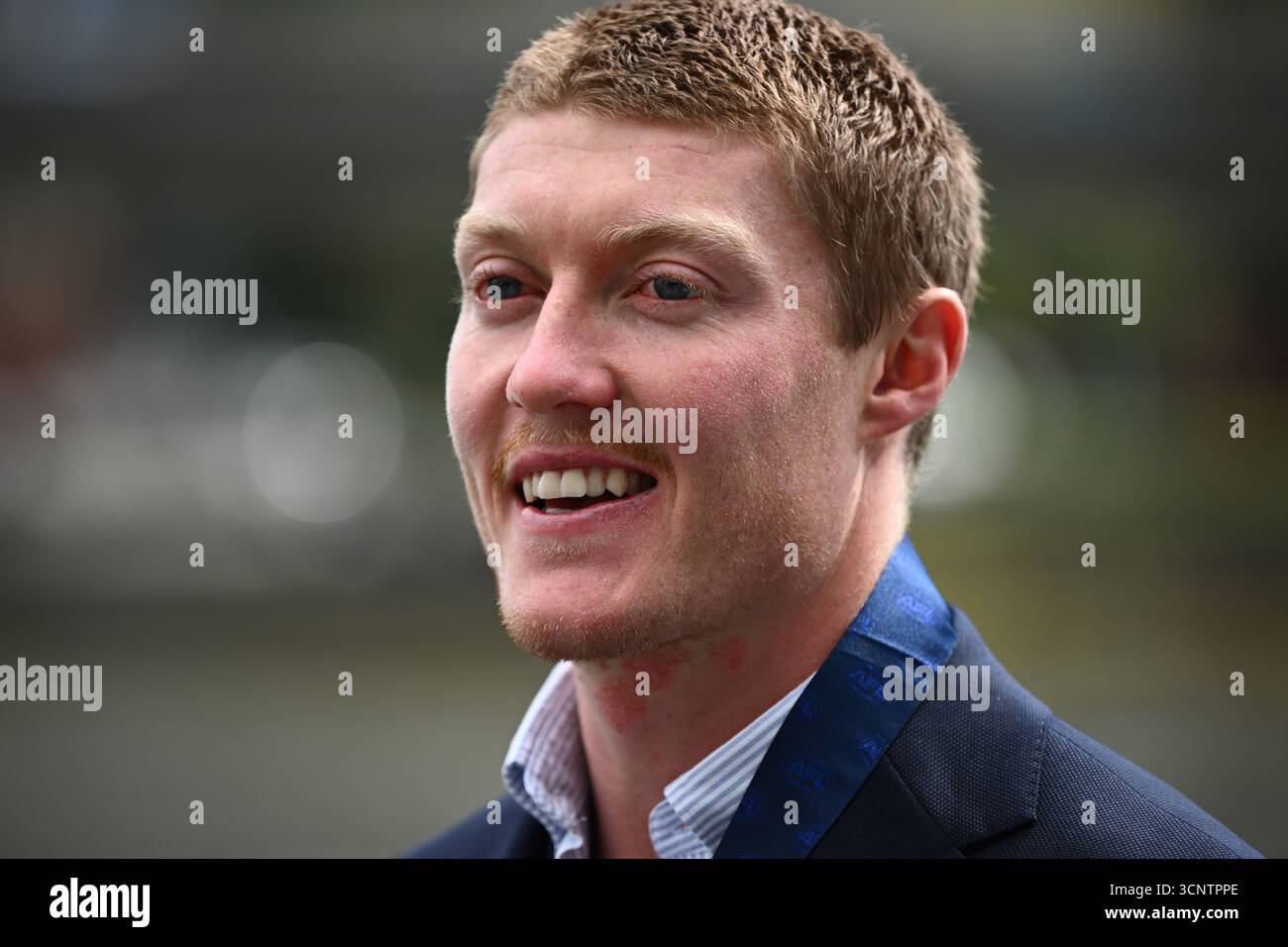 Charles Brownlow Medal winner Matt Rowell of the Suns speaks to media ...