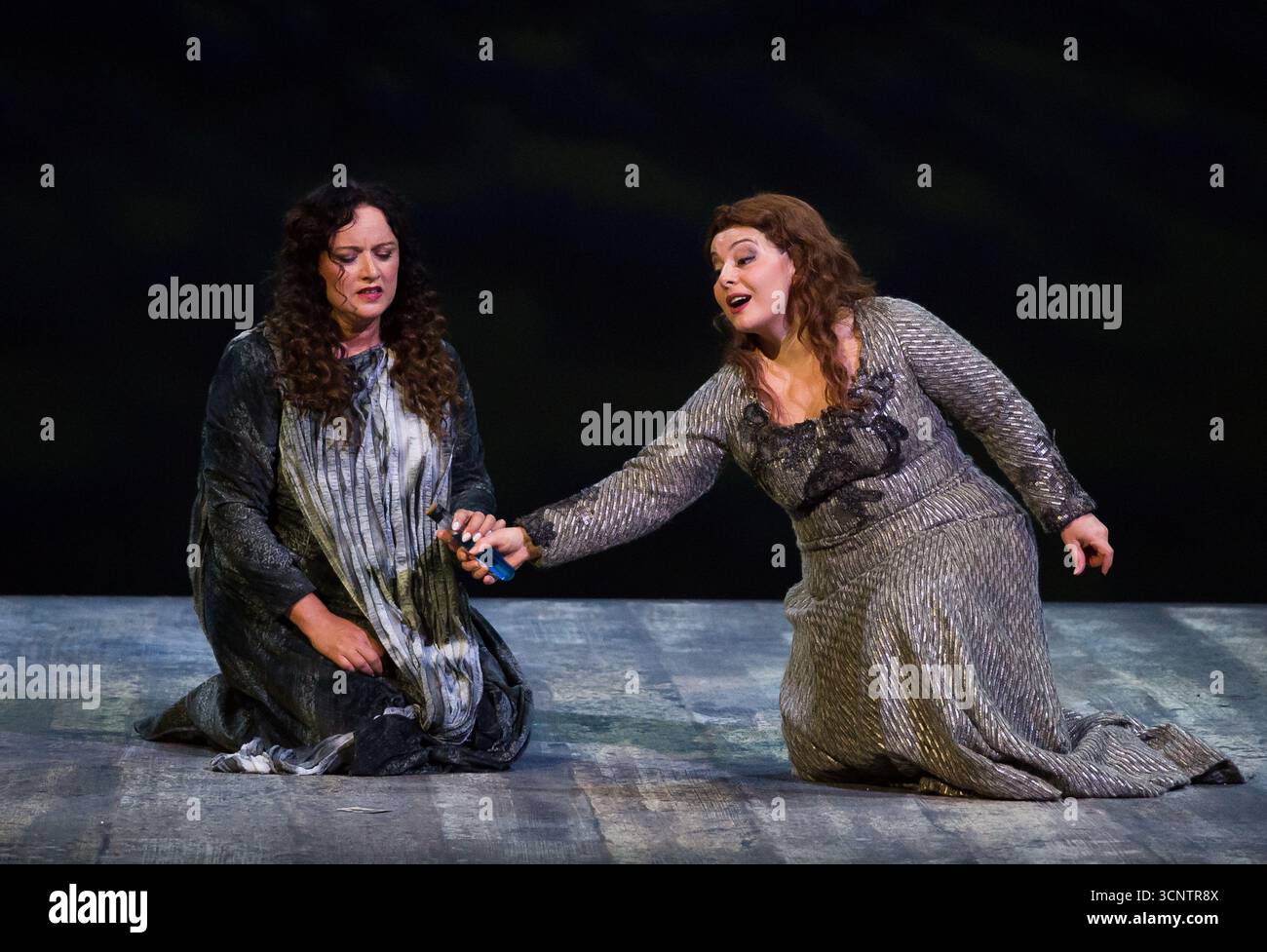 Malaga, Spain. 22nd Sep, 2025. Actors perform on stage during a ...