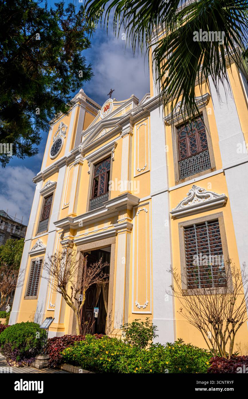 The beautiful St. Joseph's Seminary and Church in Macau, The place is ...