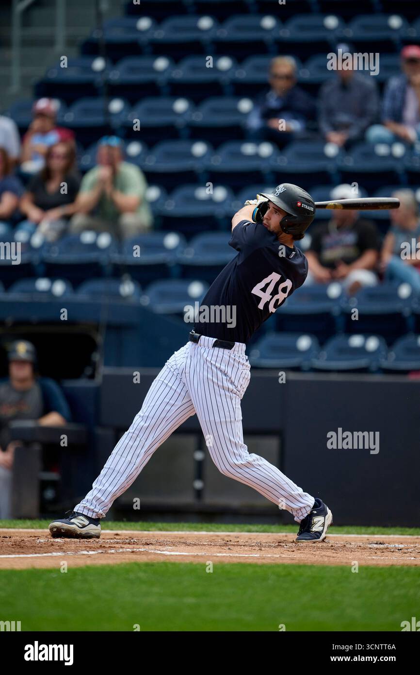Scranton/Wilkes-Barre RailRiders Spencer Jones (48) bats during an MiLB ...