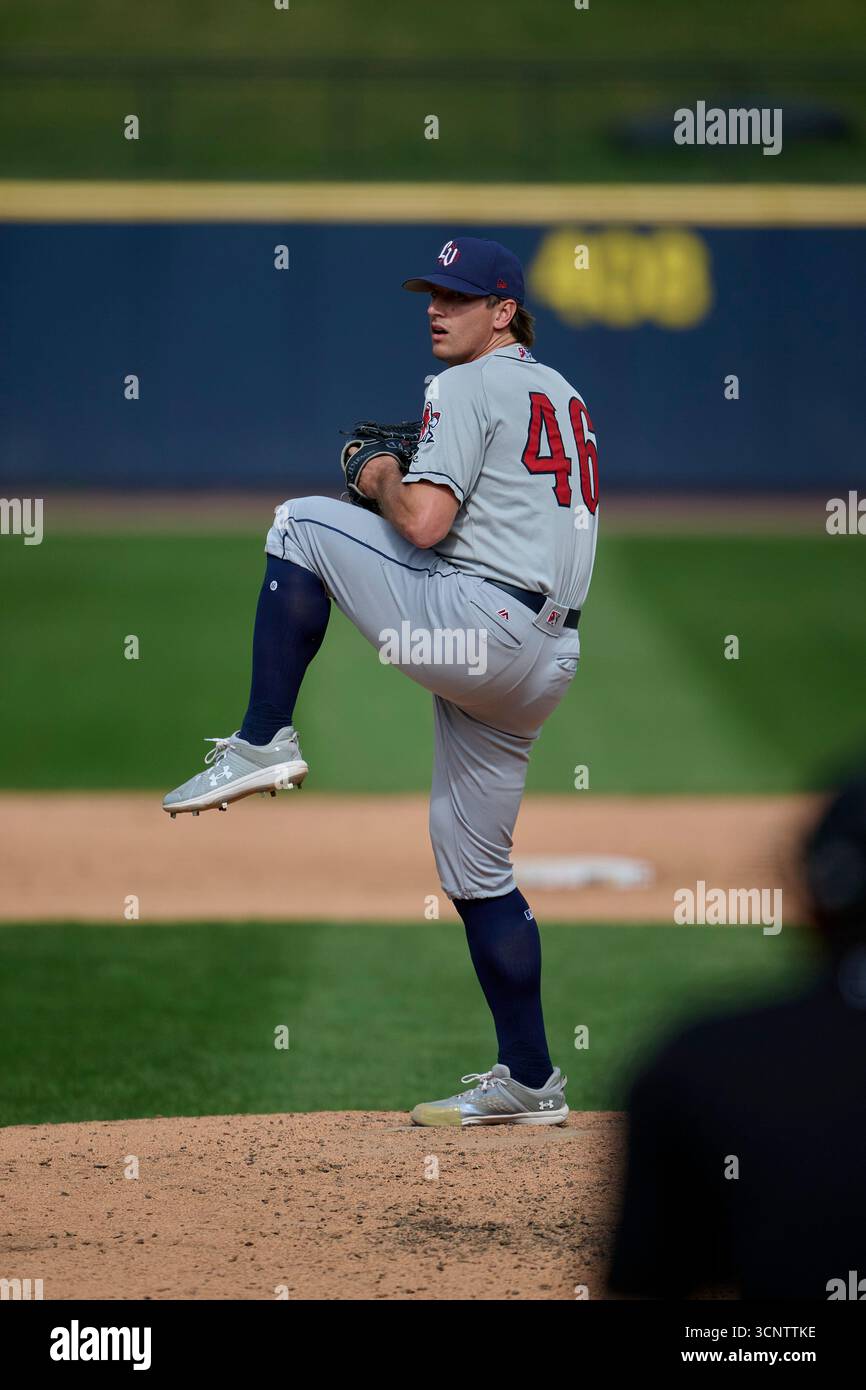 Lehigh Valley IronPigs pitcher Lucas Sims (46) during an MiLB ...