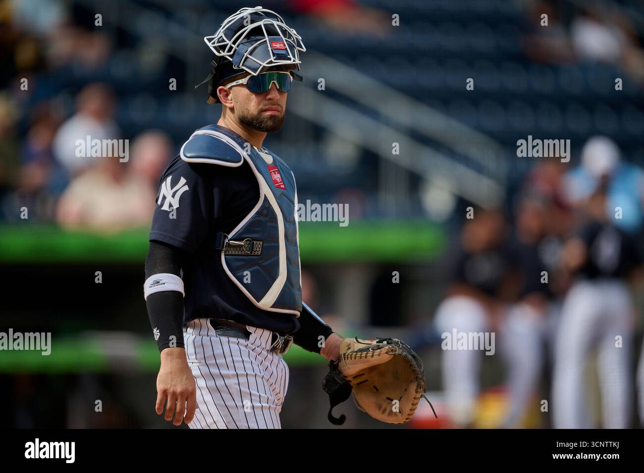 Scranton/Wilkes-Barre RailRiders catcher J.C. Escarra (25) during an ...