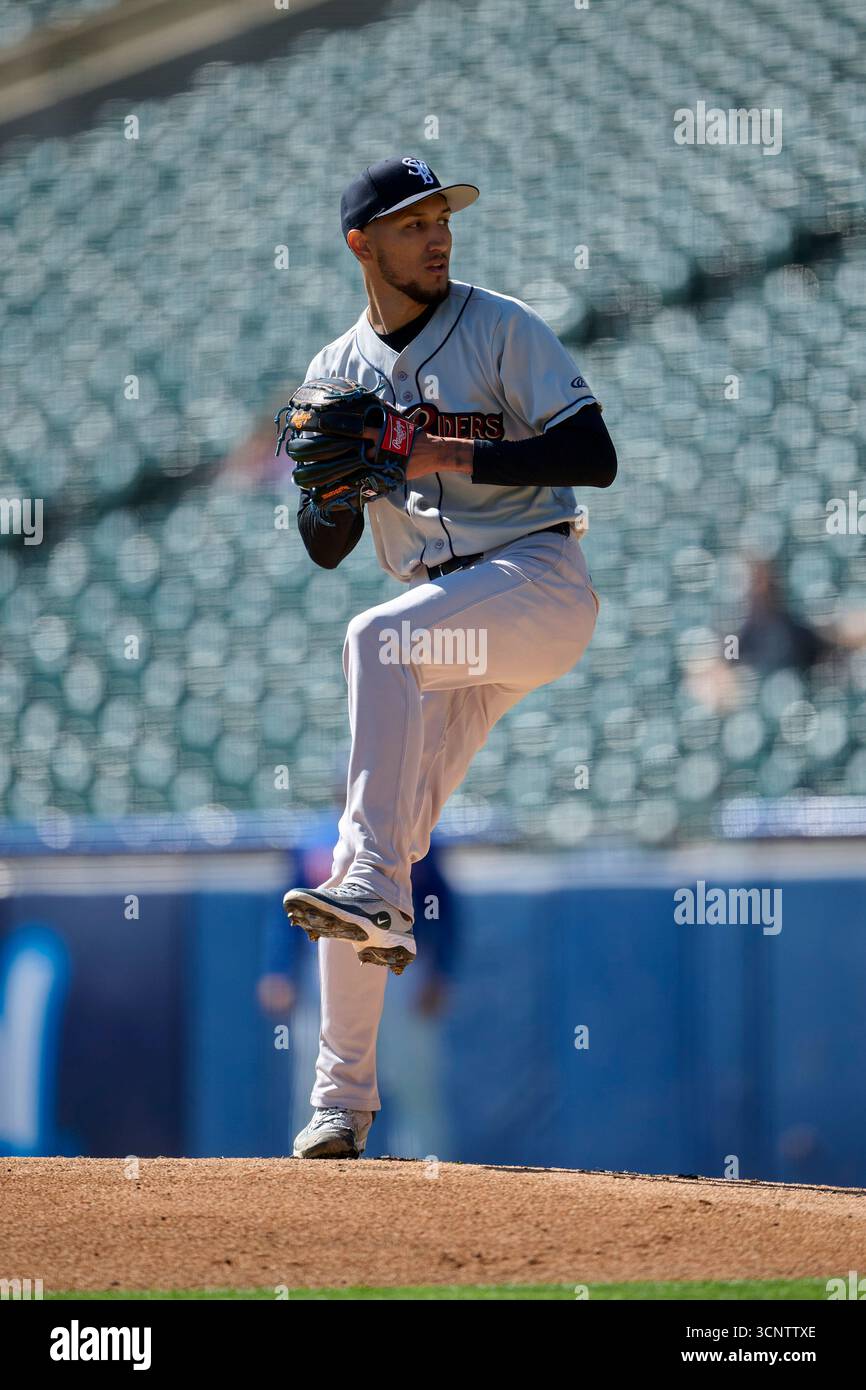 Scranton/Wilkes-Barre RailRiders pitcher Elmer Rodriguez-Cruz (29 ...