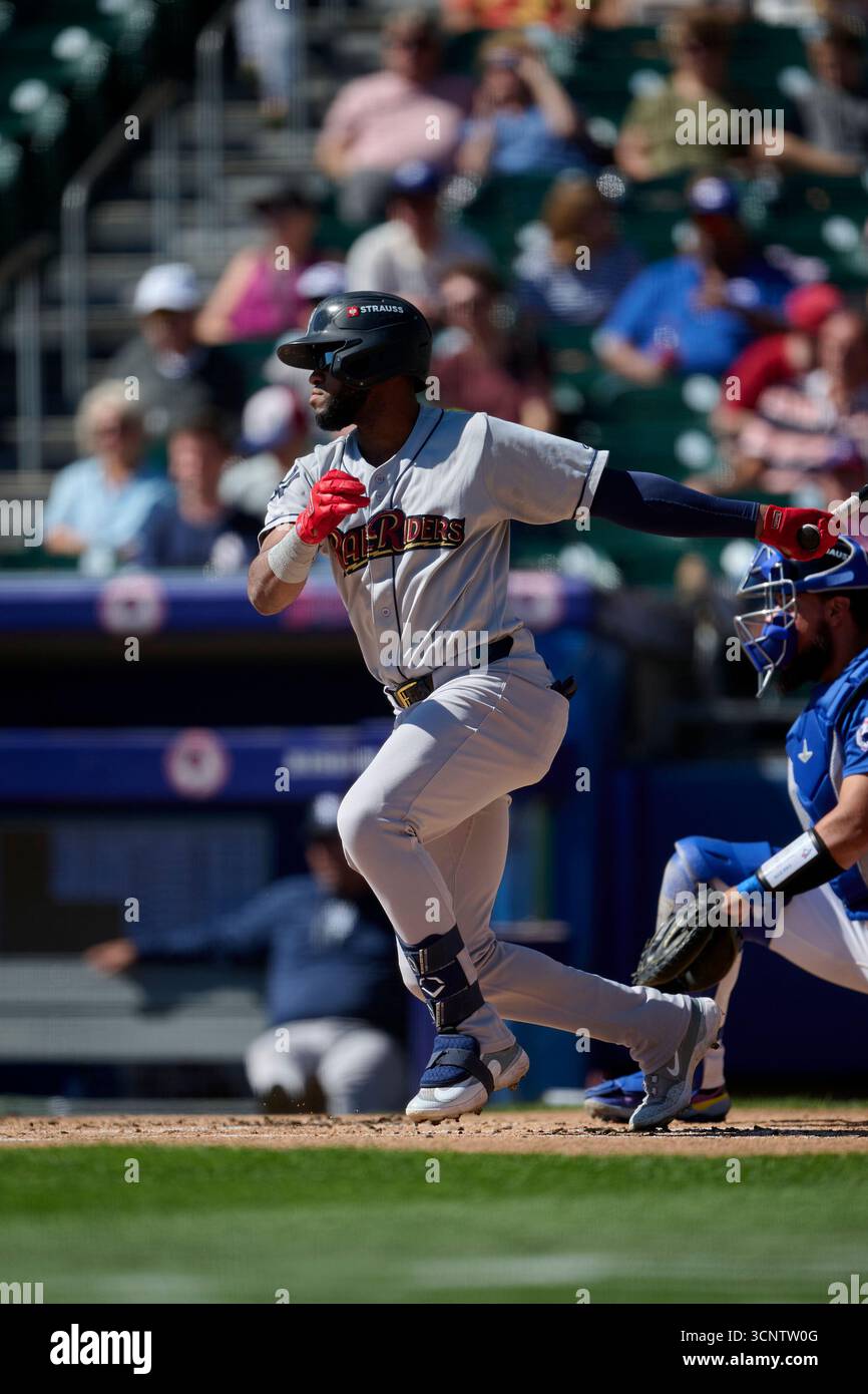 Scranton/Wilkes-Barre RailRiders Bryan de la Cruz (12) bats during an ...
