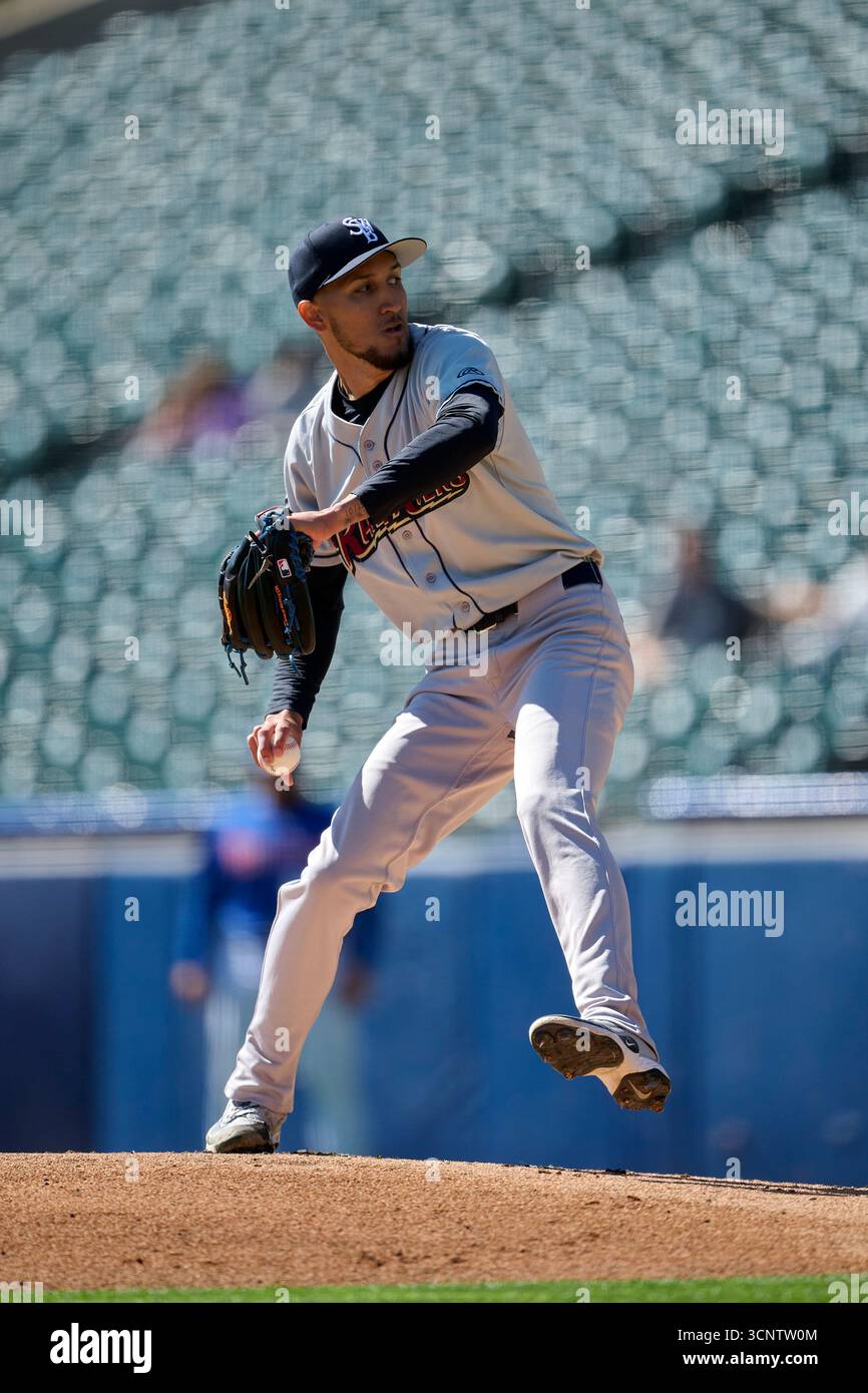 Scranton/Wilkes-Barre RailRiders pitcher Elmer Rodriguez-Cruz (29 ...