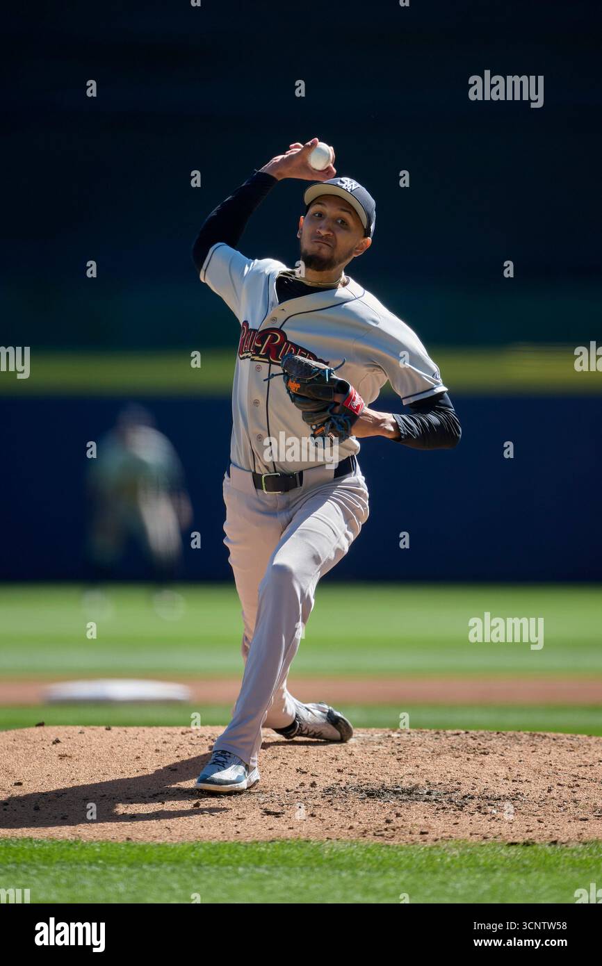 Scranton/Wilkes-Barre RailRiders pitcher Elmer Rodriguez-Cruz (29 ...