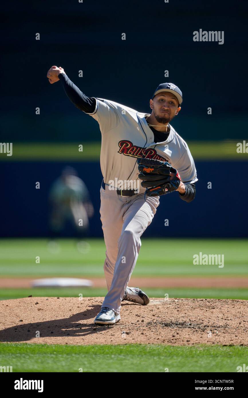 Scranton/Wilkes-Barre RailRiders pitcher Elmer Rodriguez-Cruz (29 ...