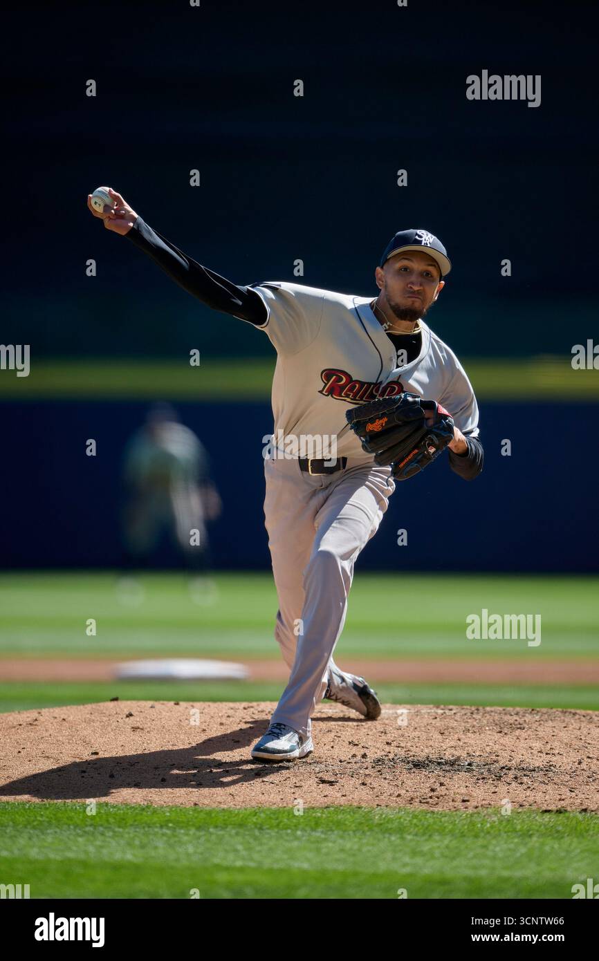 Scranton/Wilkes-Barre RailRiders pitcher Elmer Rodriguez-Cruz (29 ...