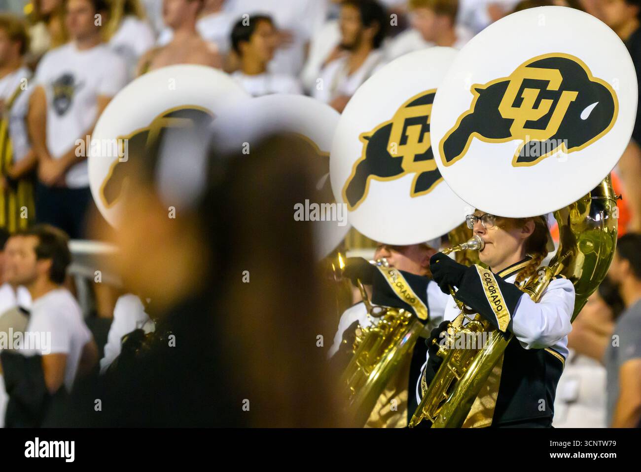 September 22, 2025, Boulder, Colorado, USA: Colorado Marching Band ...