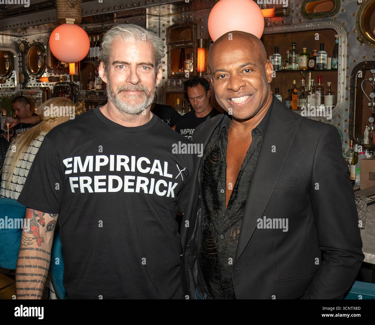 Lars Williams and Frderick Anderson attends Frederick Anderson's NYFW ...
