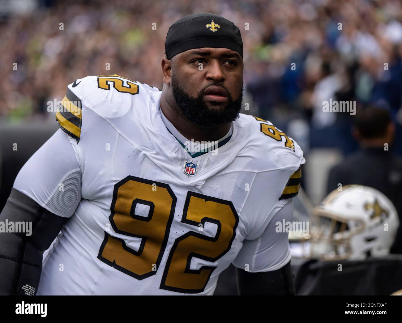 New Orleans Saints defensive lineman Davon Godchaux is pictured before ...