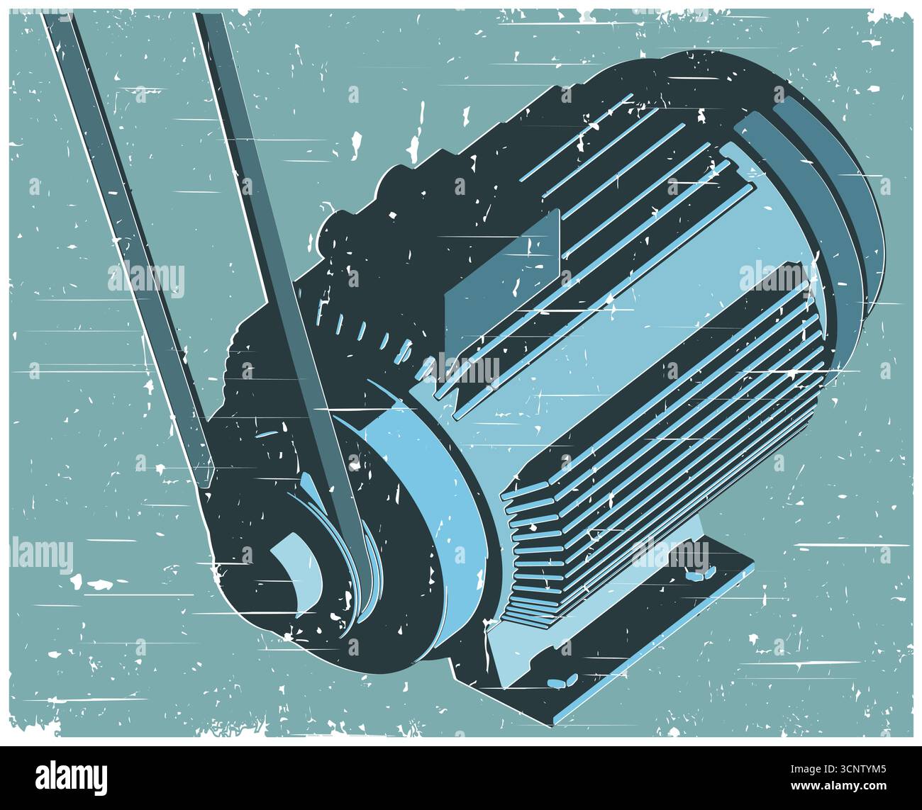V belt drive Stock Vector Images - Alamy