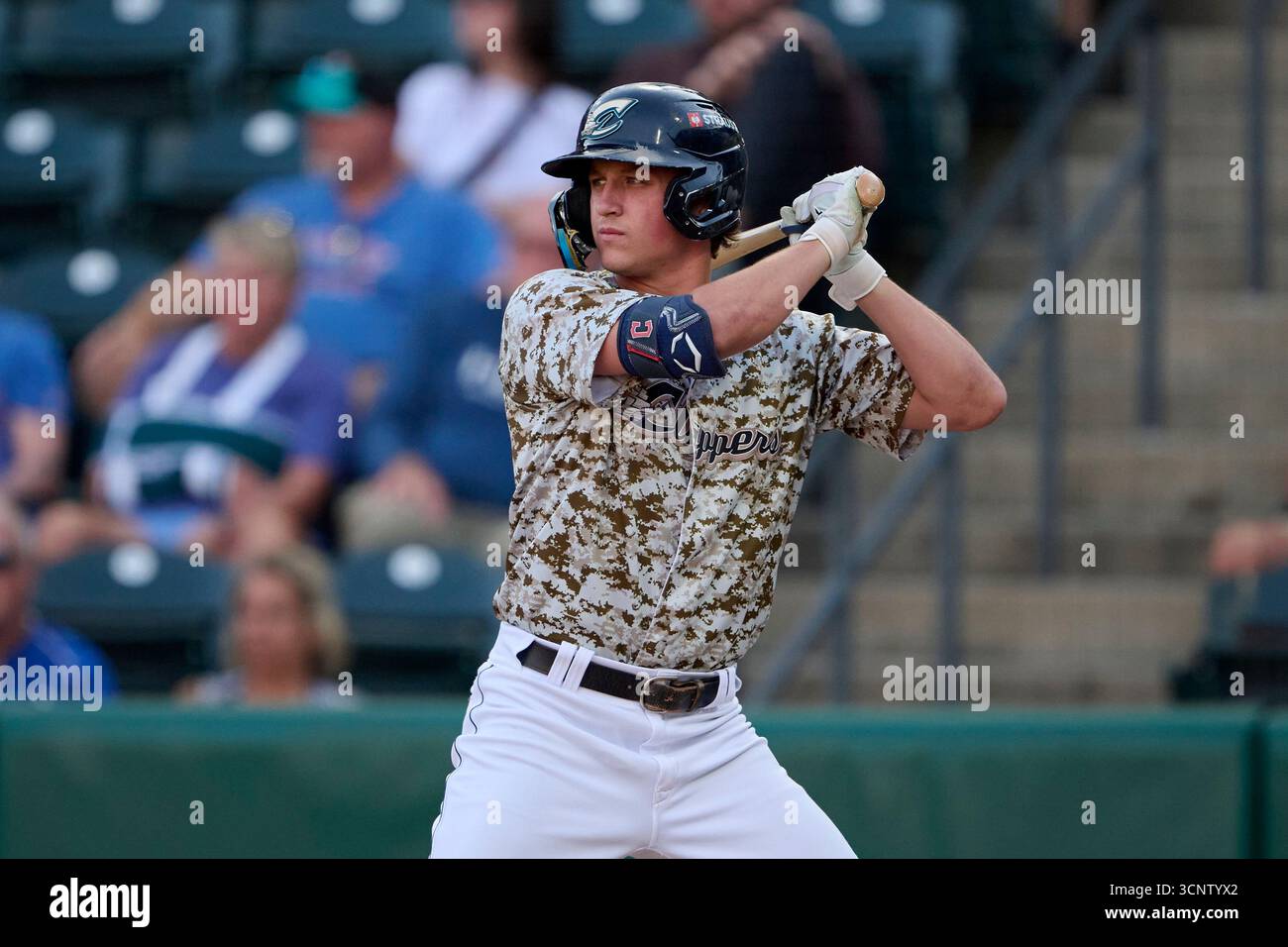 Columbus Clippers Petey Halpin (8) bats during an MiLB International ...