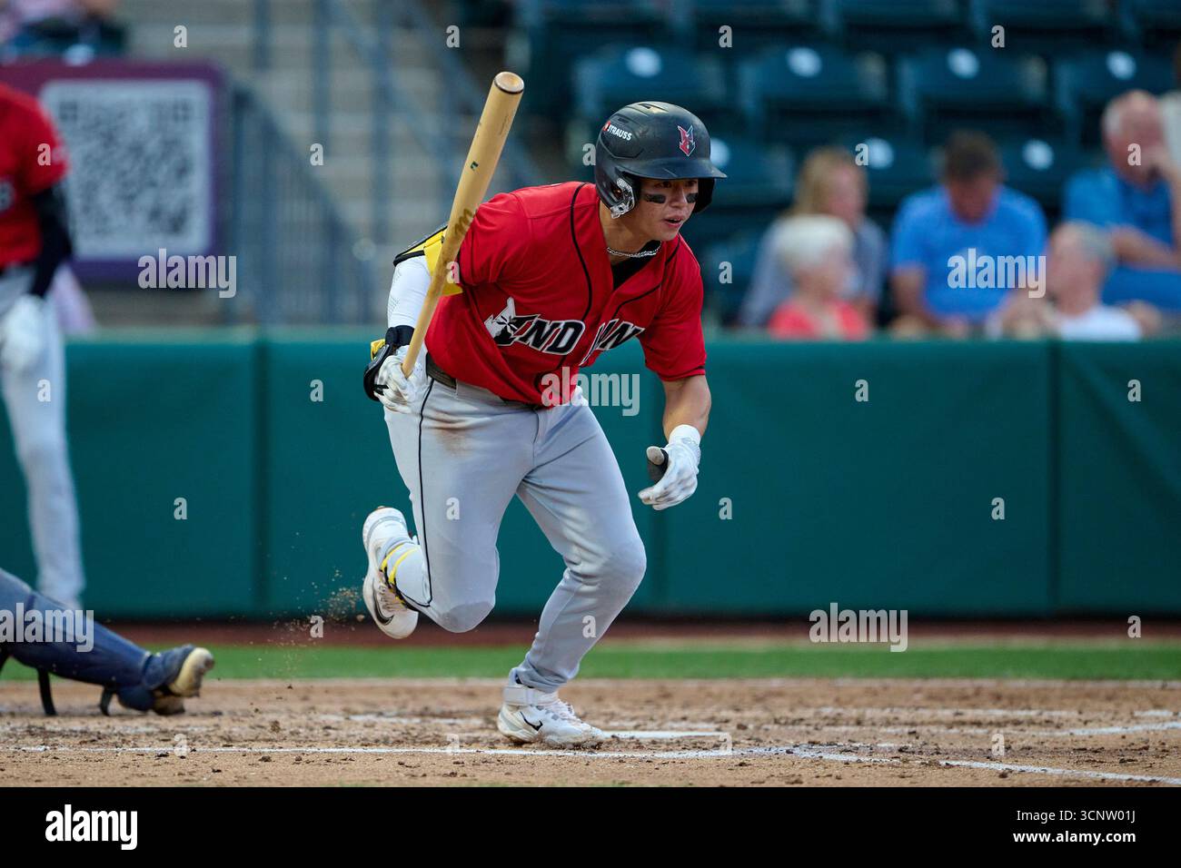 Indianapolis Indians Tsung-Che Cheng (1) bats during an MiLB ...