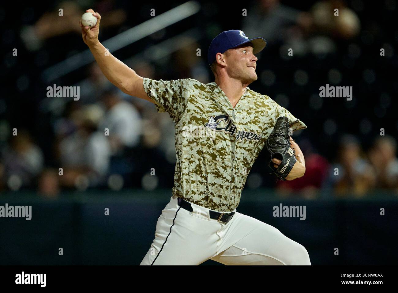 Columbus Clippers pitcher Jack Leftwich (48) during an MiLB ...