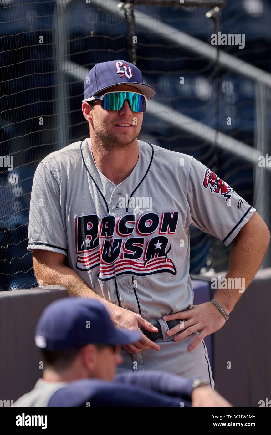 Lehigh Valley IronPigs Brewer Hicklen (12) before an MiLB International ...