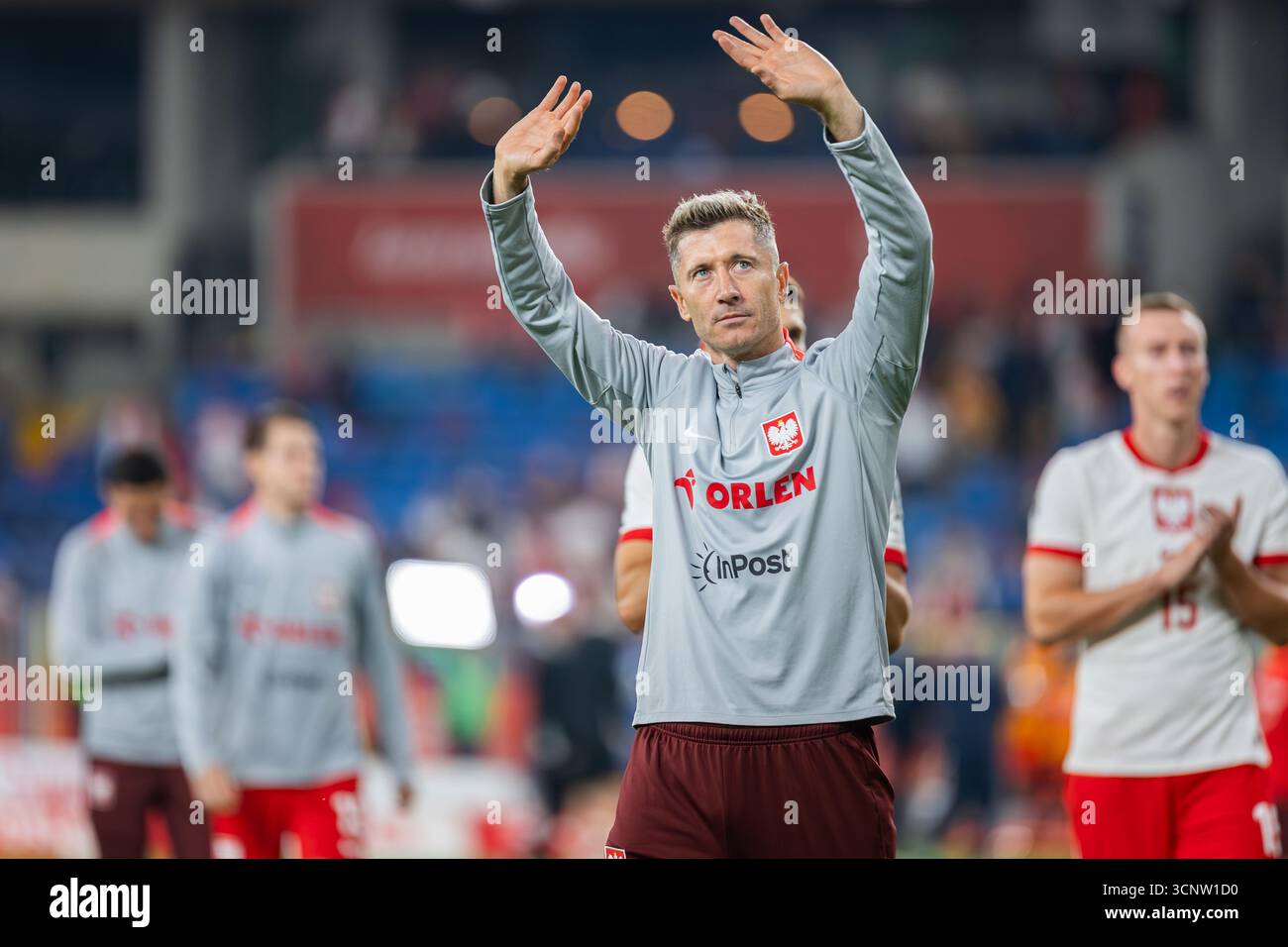 Robert Lewandowski of Poland waves during the 2026 FIFA World Cup ...