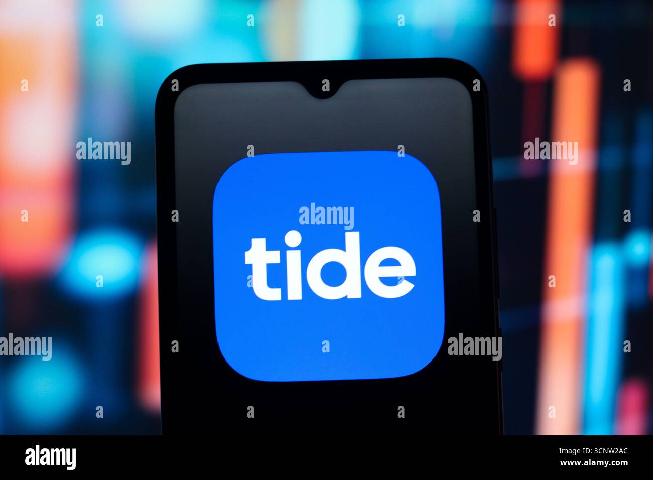 In this photo illustration, the Tide Platform logo is seen displayed on ...
