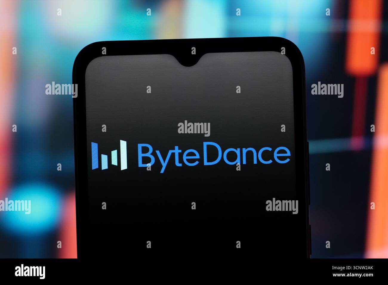 In this photo illustration, the ByteDance (Byte Dance) logo is seen ...