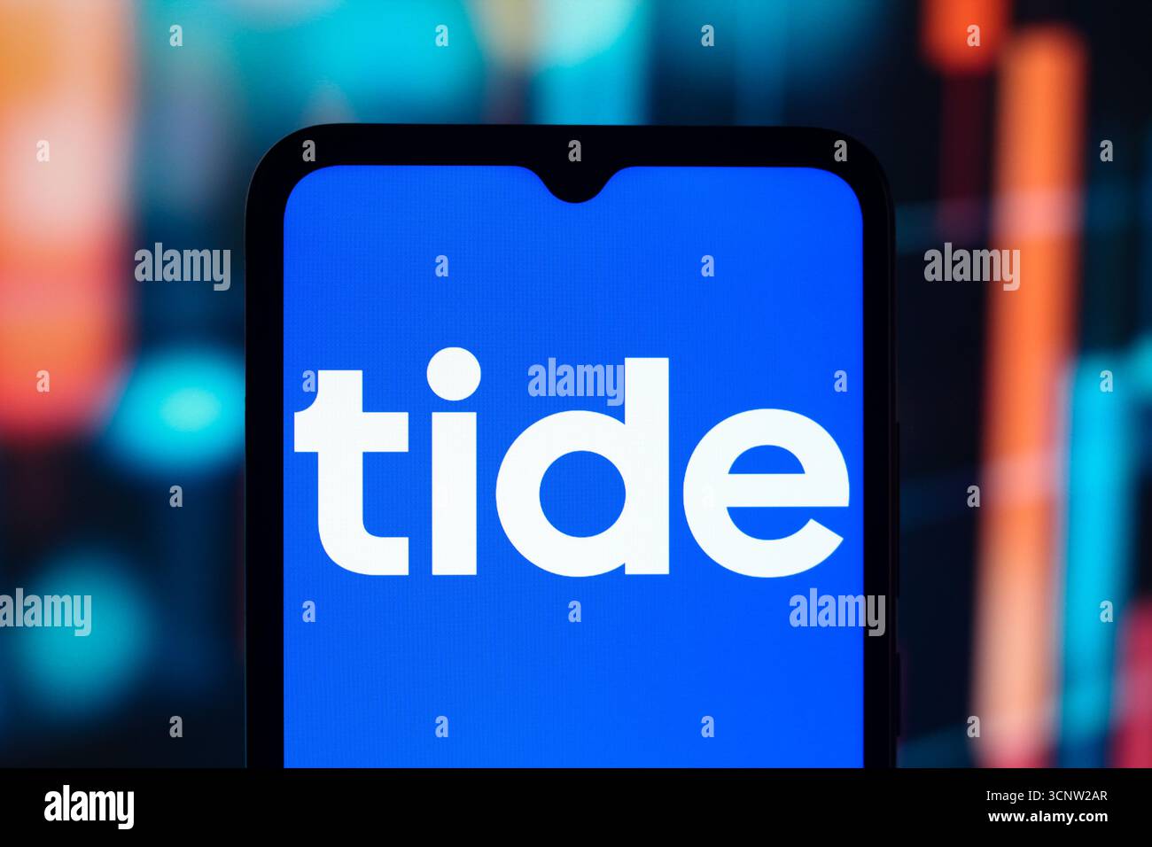 In this photo illustration, the Tide Platform logo is seen displayed on ...