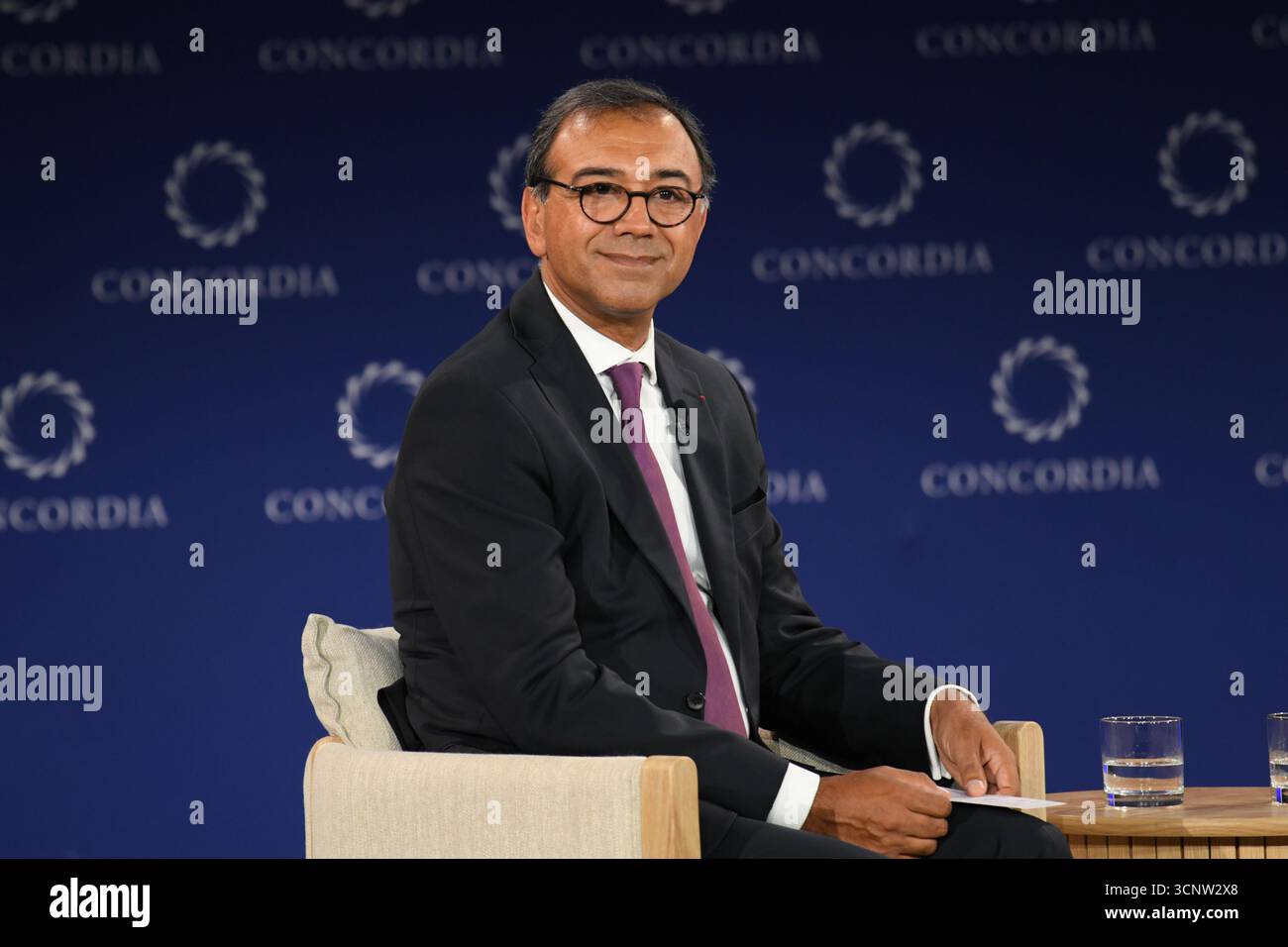 Director General of the GSMA Vivek Badrinath attends the 2025 Concordia ...