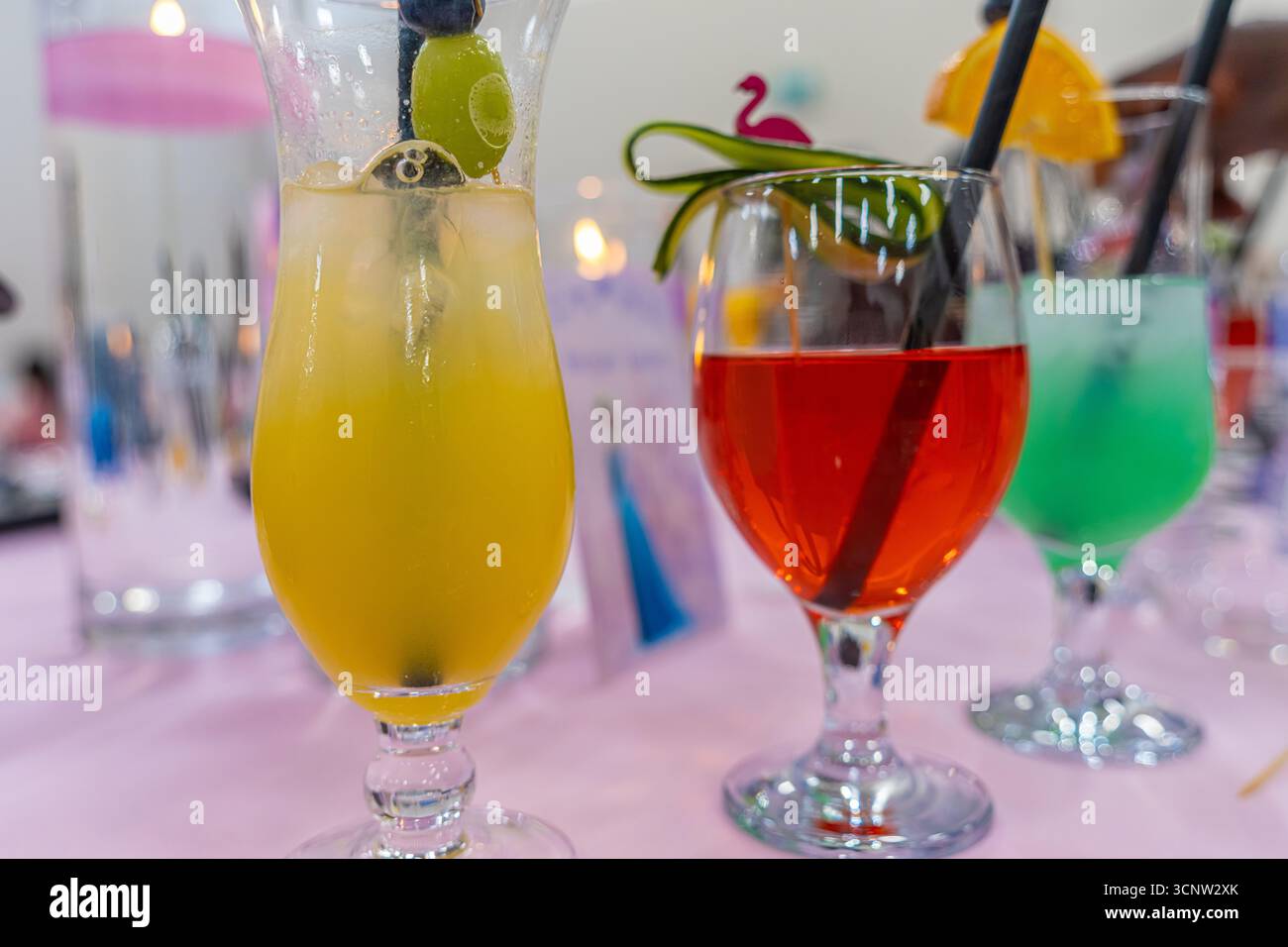 non Alcoholic Mocktails at party celebrations Stock Photo - Alamy