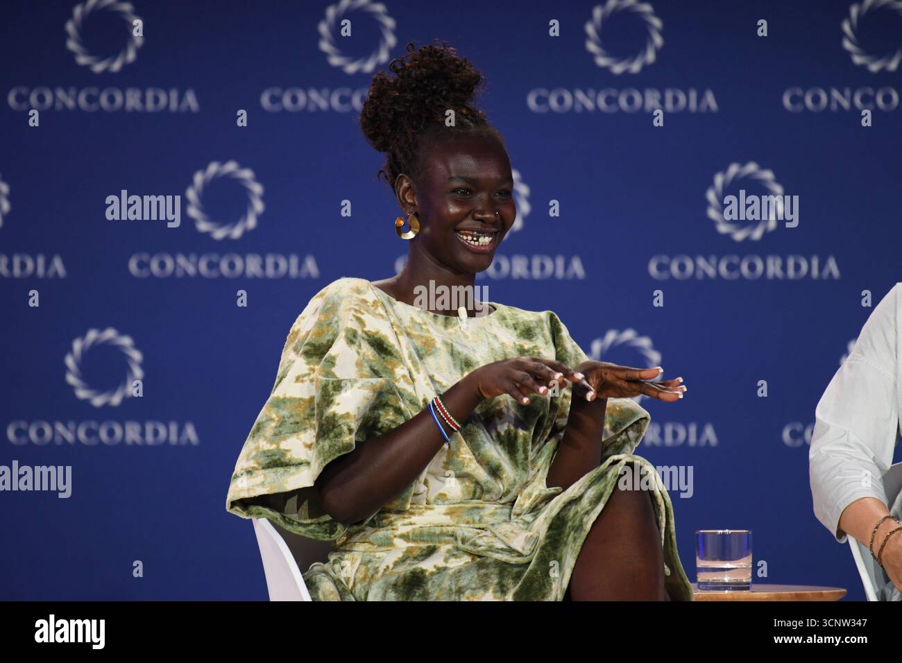 UNHCR Goodwill Ambassador Mary Maker attends the 2025 Concordia Annual ...