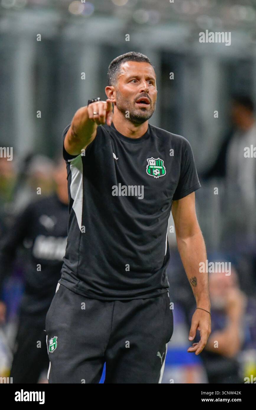 Head coach Fabio Grosso of Sassuolo seen during the 2025/26 Serie A ...