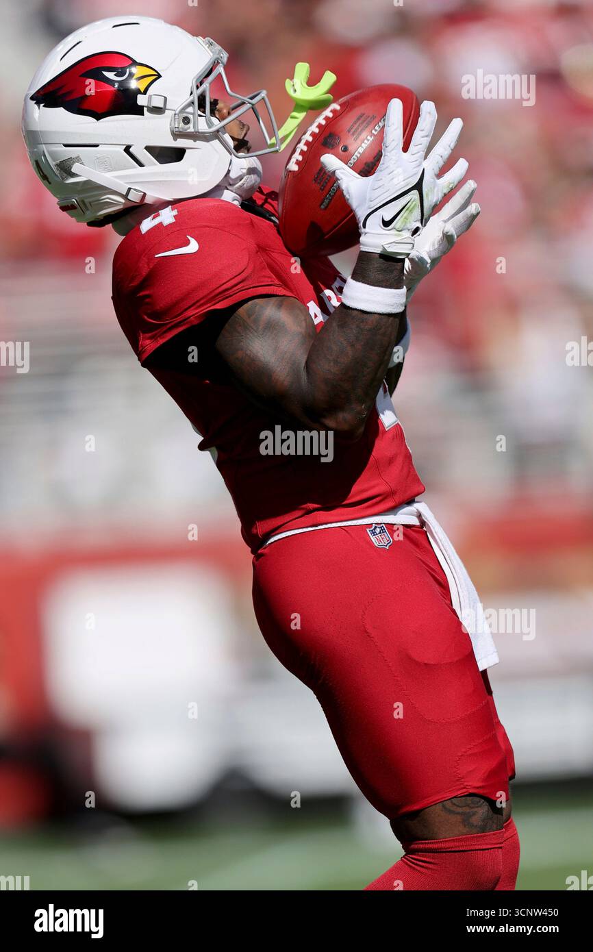 Arizona Cardinals wide receiver Greg Dortch (4) receives a kick during ...