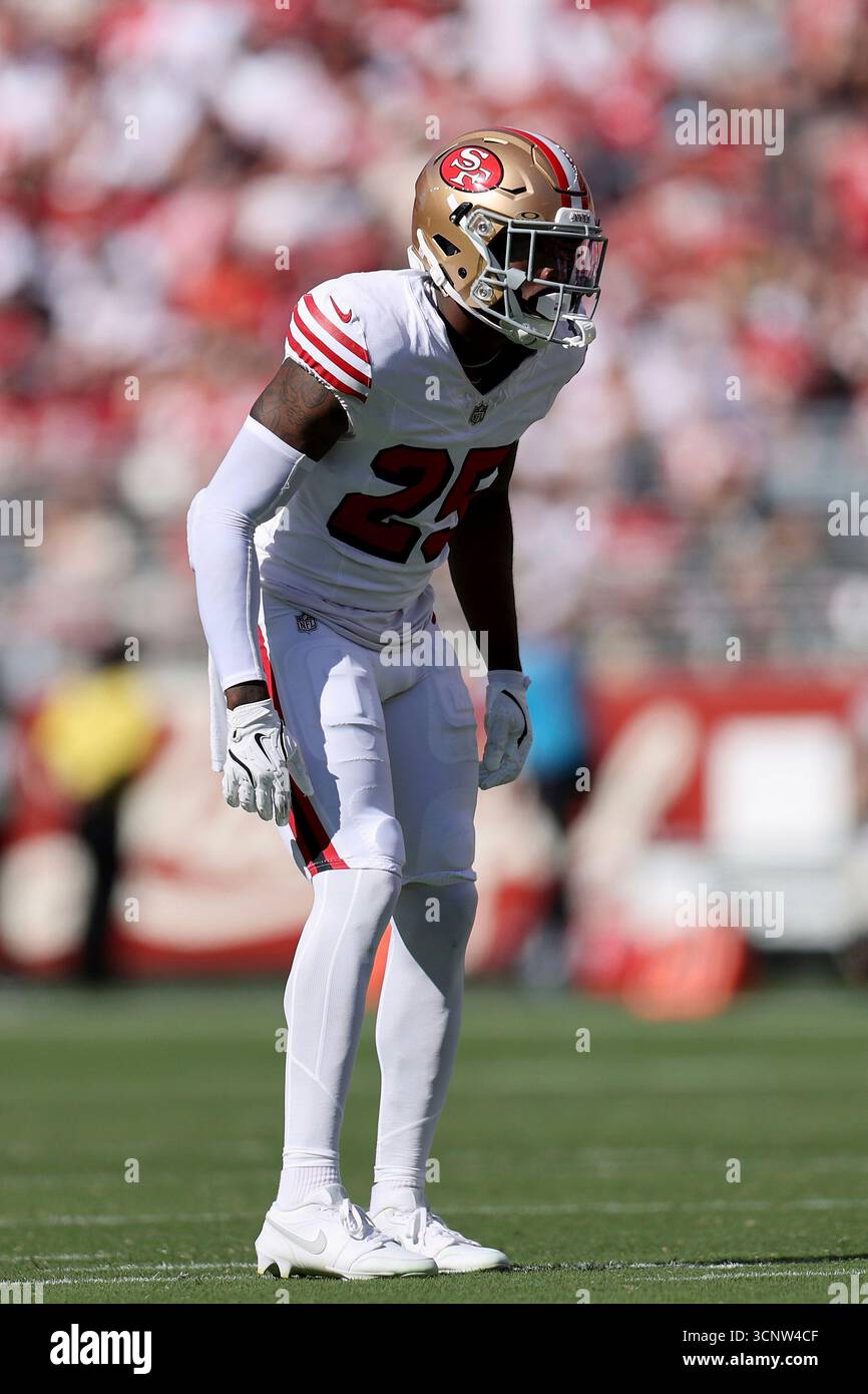 San Francisco 49ers safety Jason Pinnock (25) defends during an NFL ...