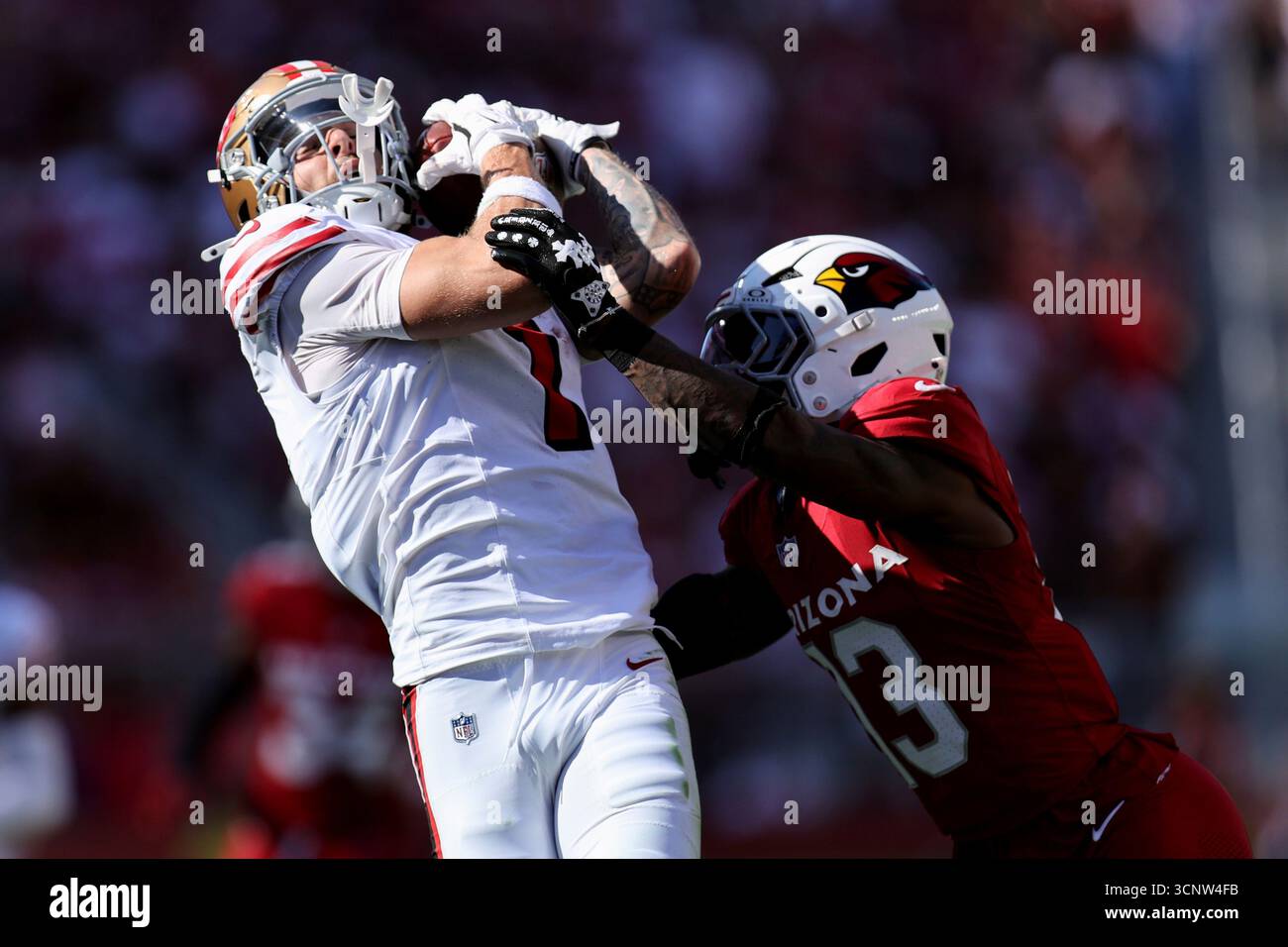 San Francisco 49ers wide receiver Ricky Pearsall (1) makes a catch in ...