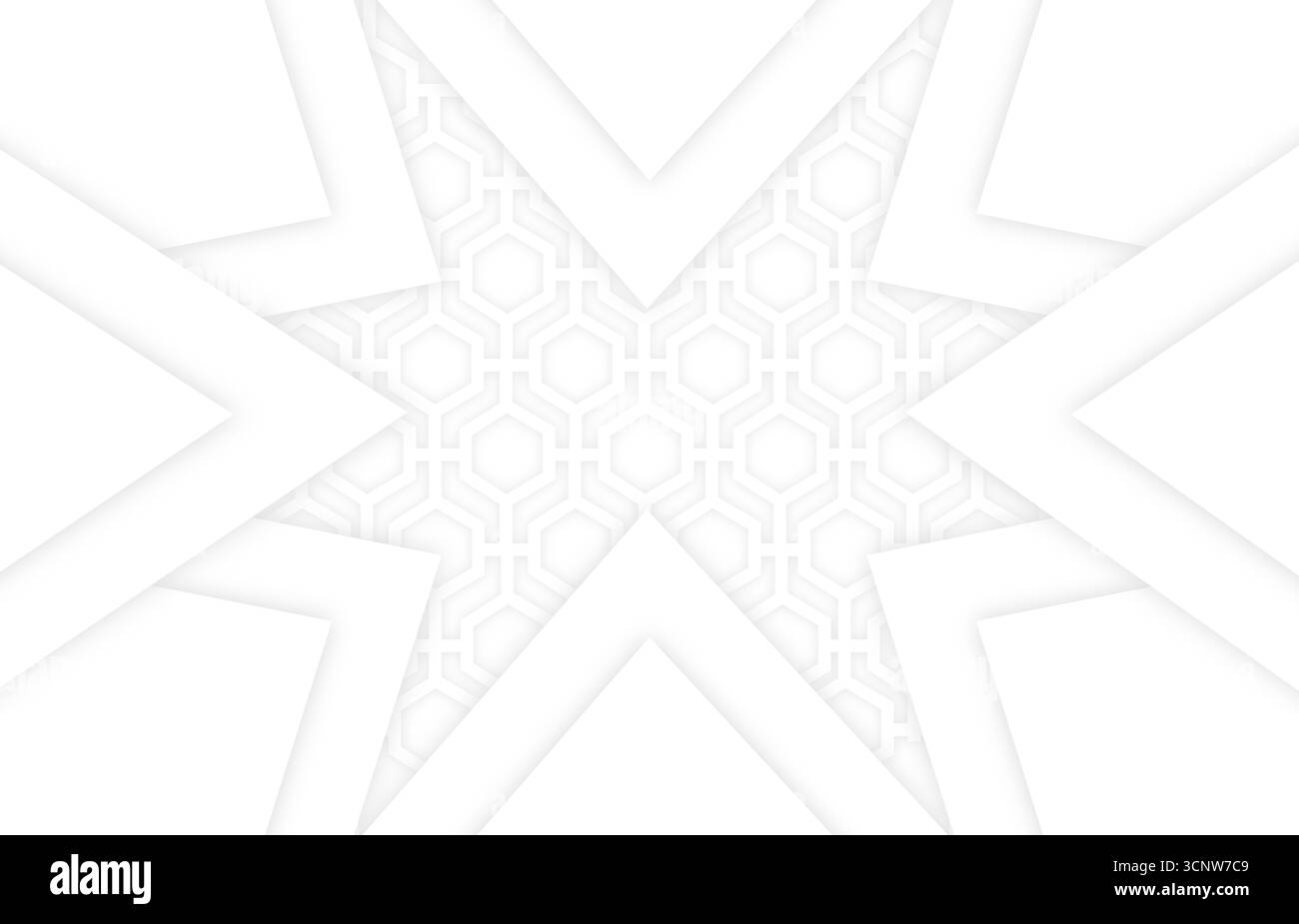 Abstract white triangles background Cut Out Stock Images & Pictures - Alamy