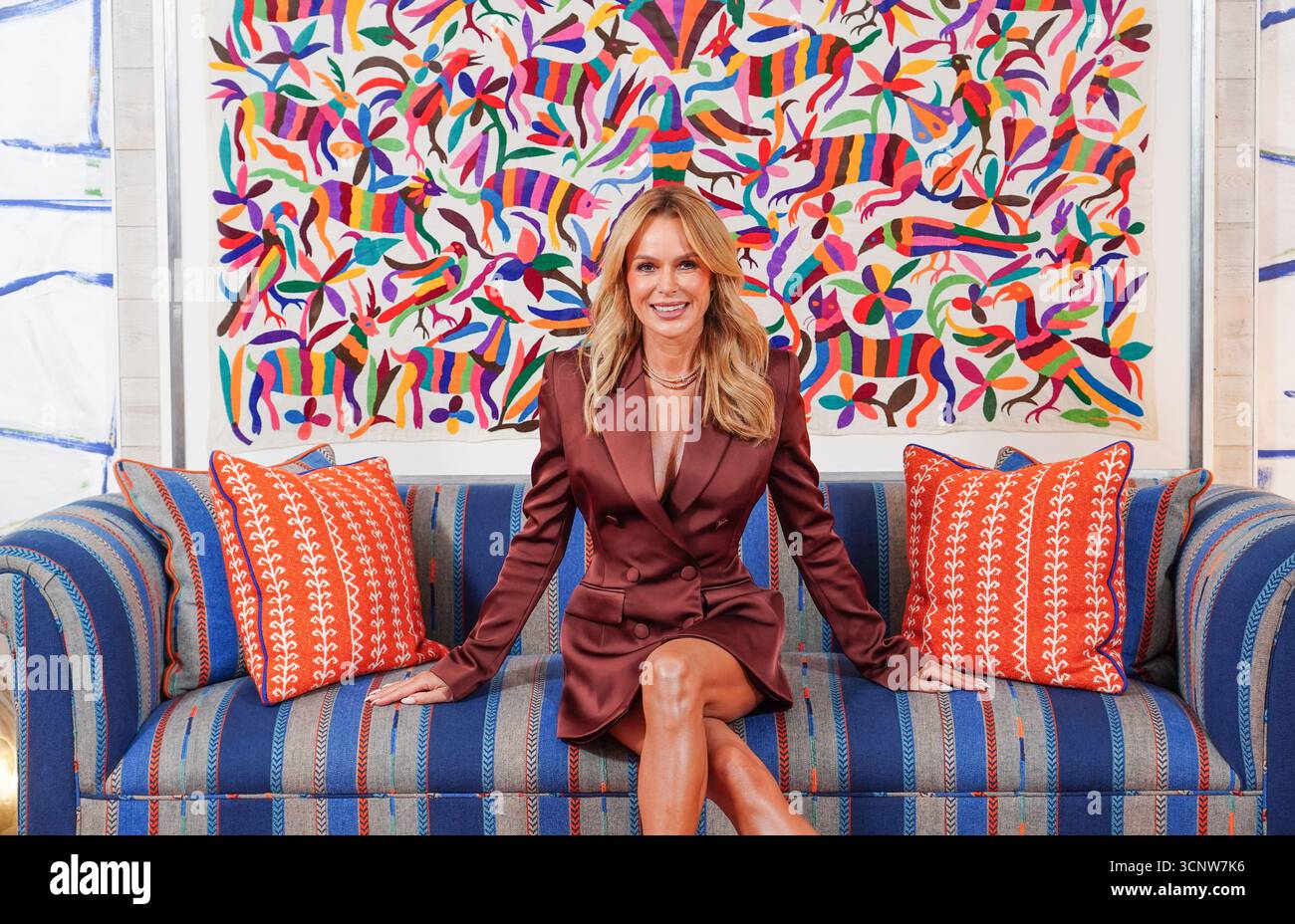 Amanda Holden attends a screening for her new BBC quiz show The Inner ...