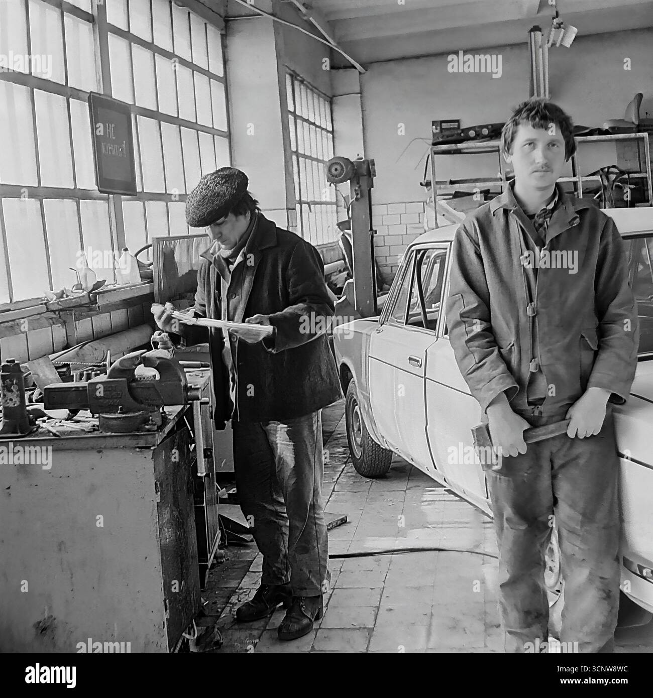An atmospheric archival photograph from the 1980s captures the interior ...