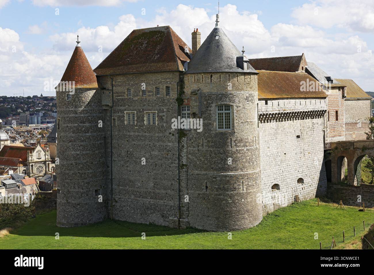 Medieval castle Dieppe, Chateau de Dieppe, hilltop castle, Alabaster ...