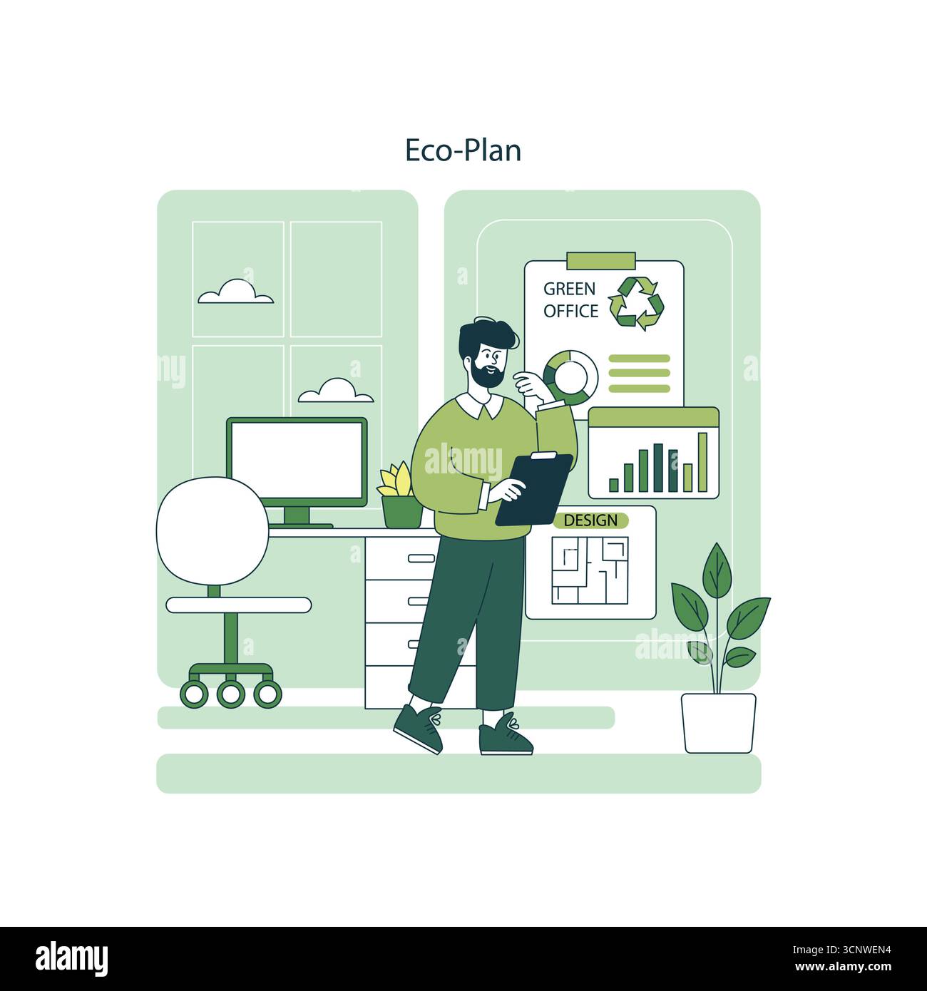 Green themed Cut Out Stock Images & Pictures - Alamy