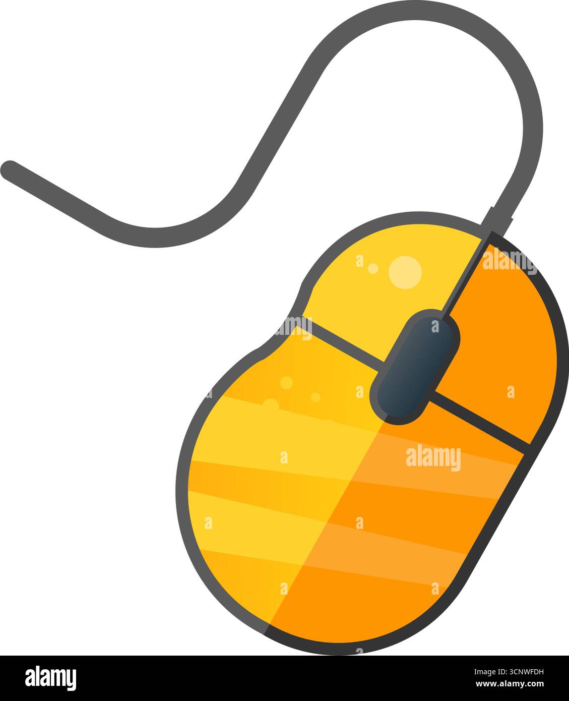 Computer mouse on black Stock Vector Images - Alamy