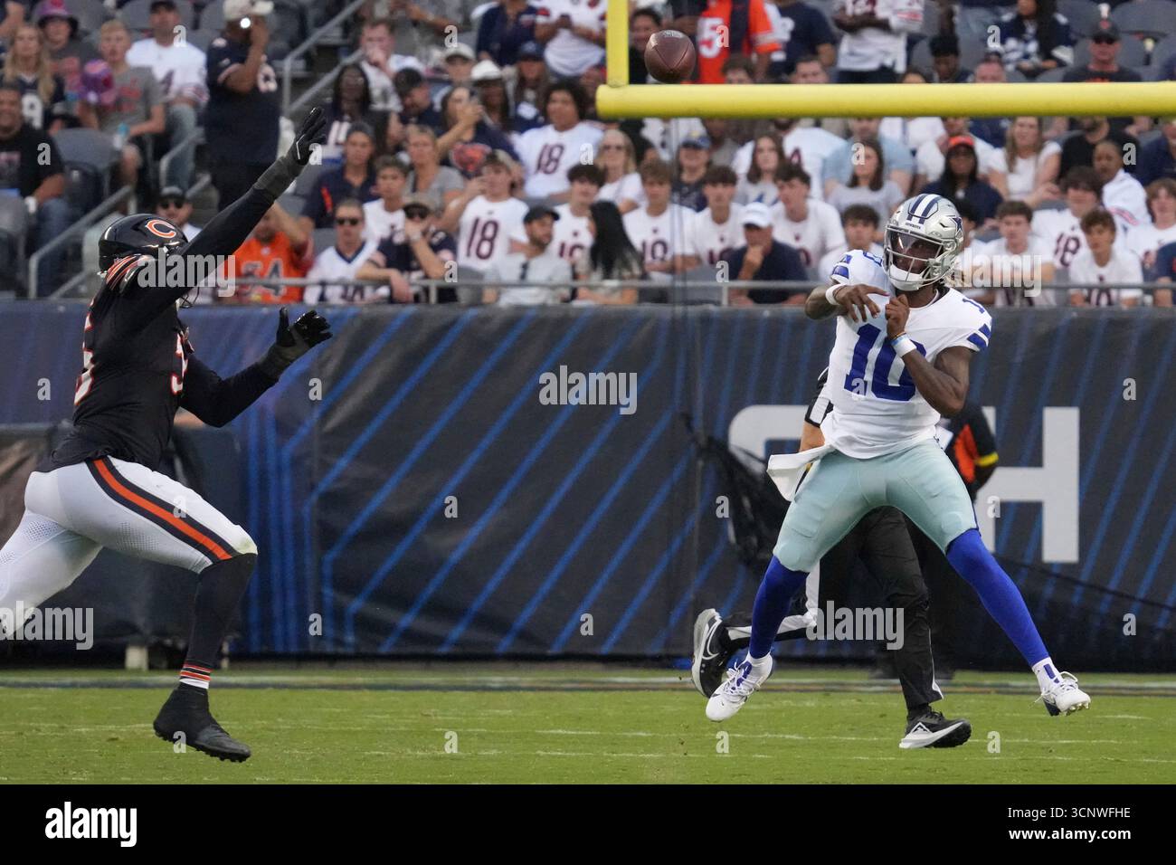 Dallas Cowboys quarterback Joe Milton III (10) throws a pass during the ...