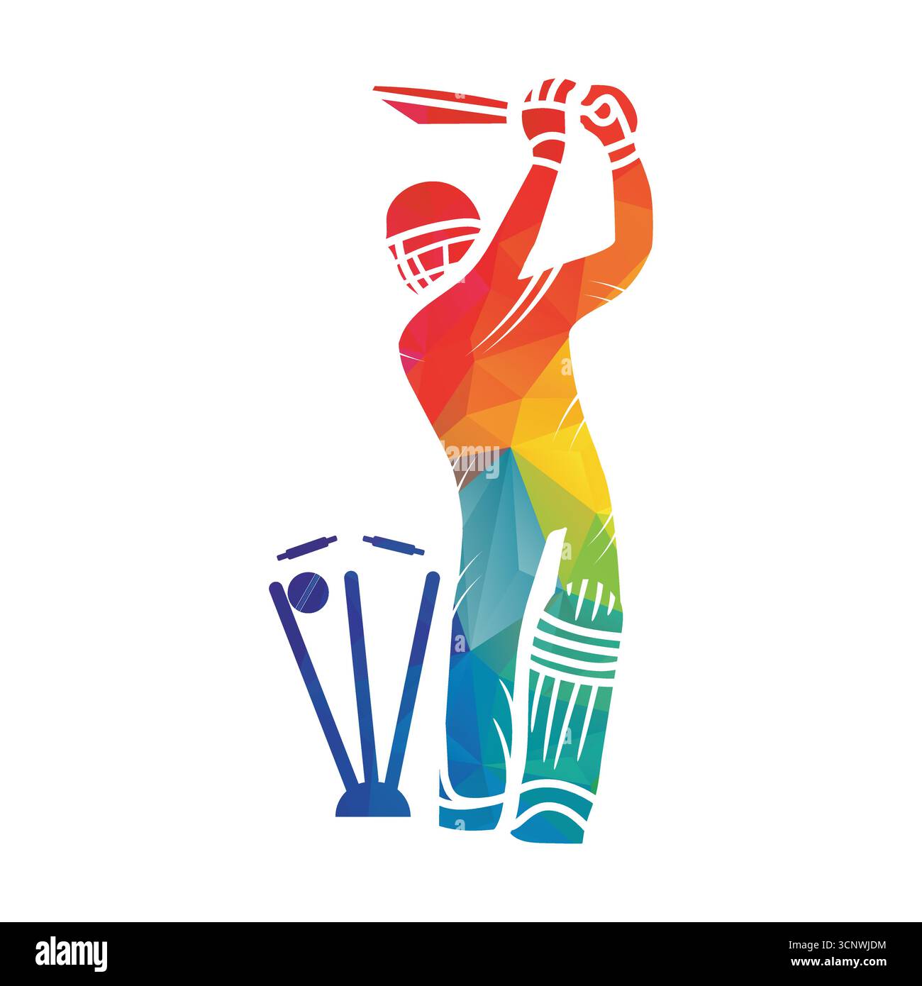Cricket sport icon club Cut Out Stock Images & Pictures - Alamy